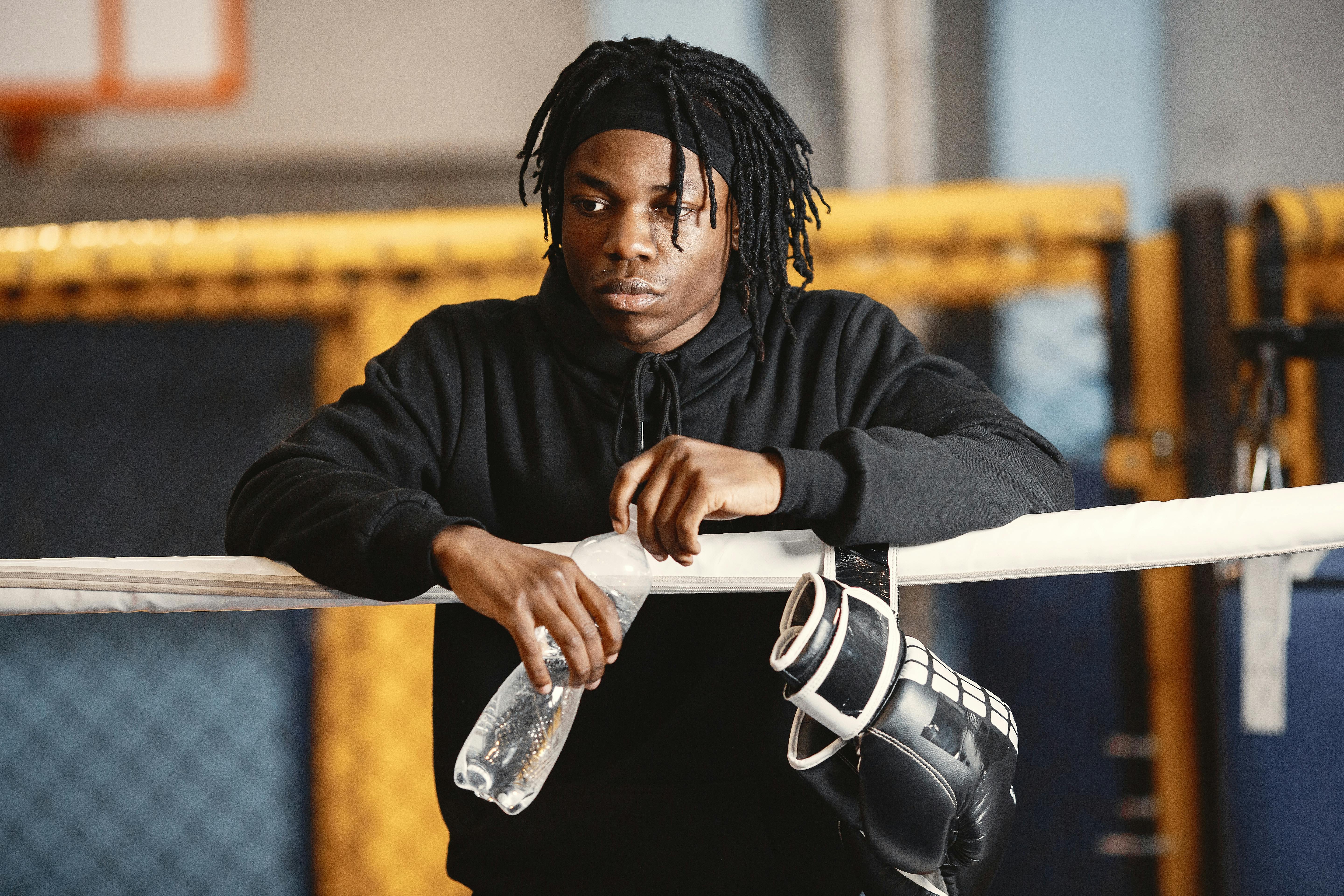 Man with Water at Boxing Ring · Free Stock Photo