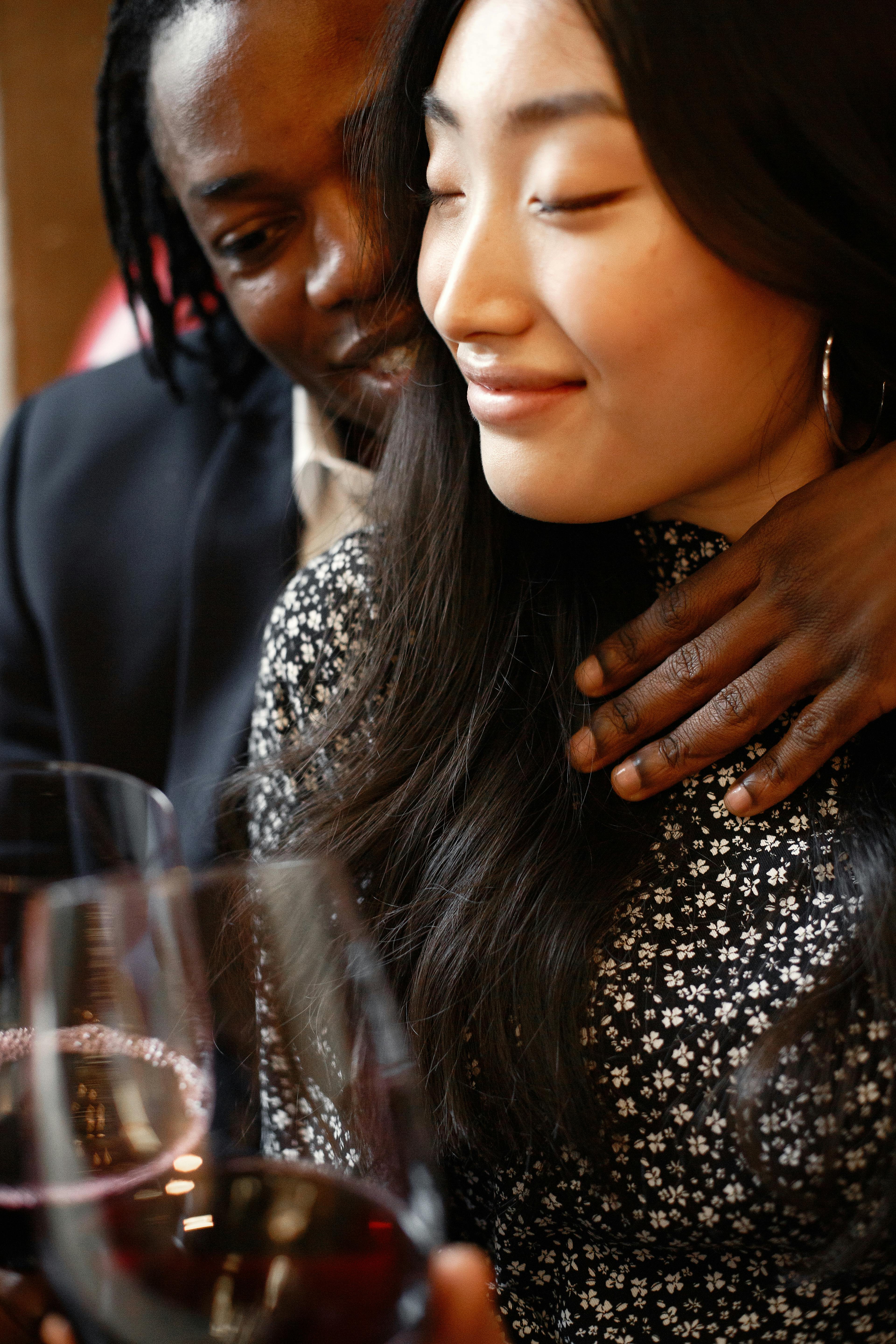 Close-up Photo of Romantic Couple · Free Stock Photo