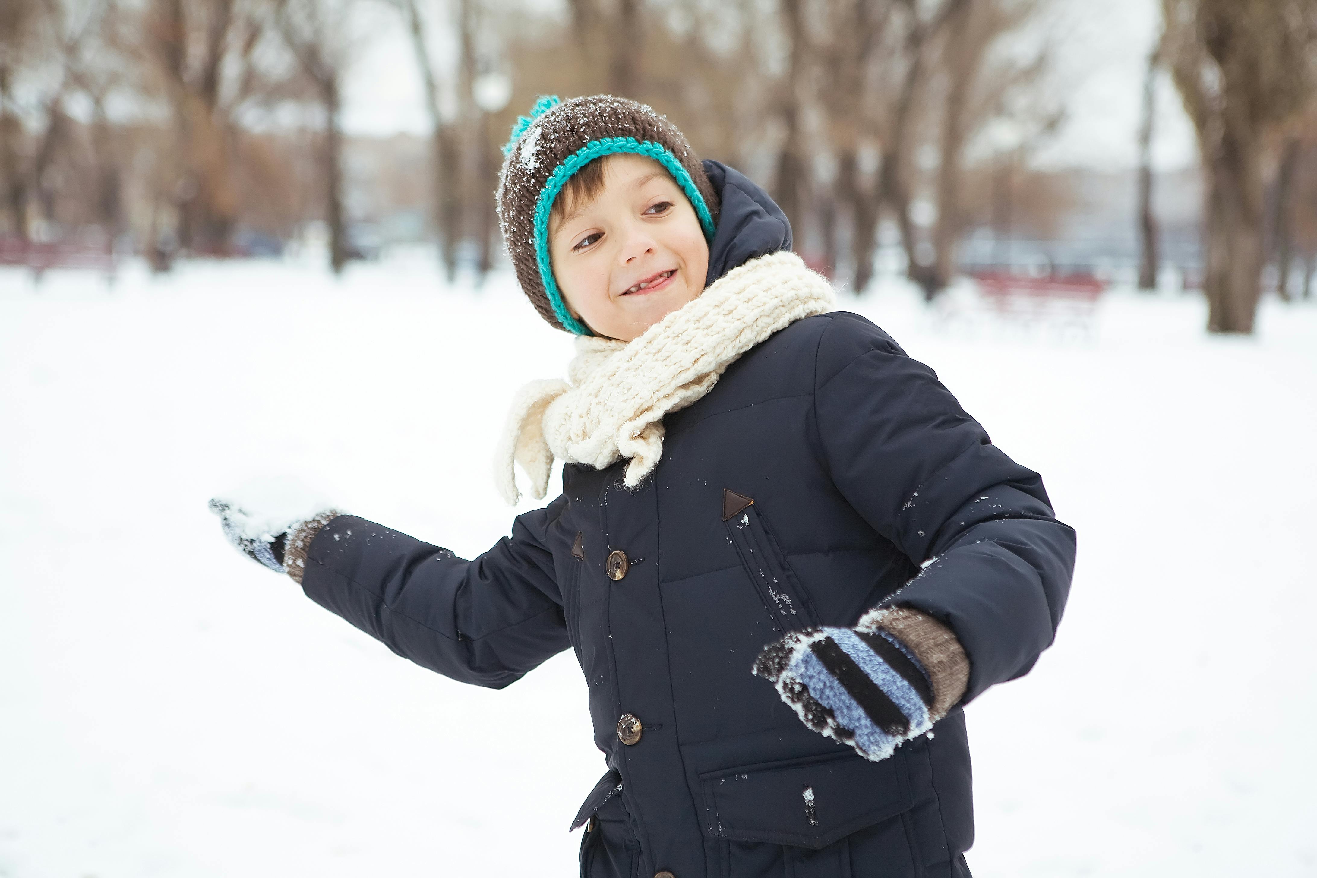 Children Playing in Snow · Free Stock Photo
