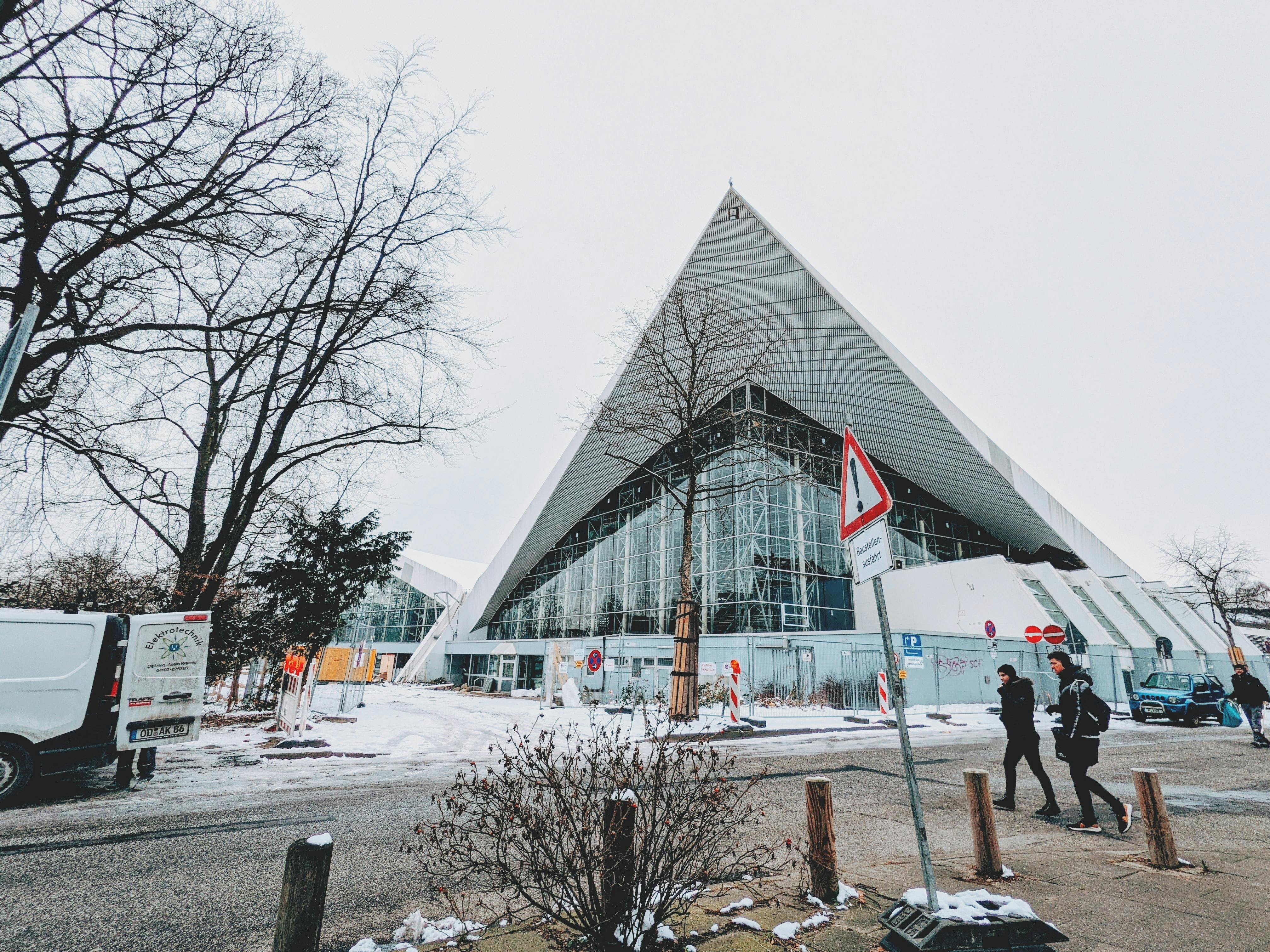 Contemporary Modern Triangle Shaped Building · Free Stock Photo