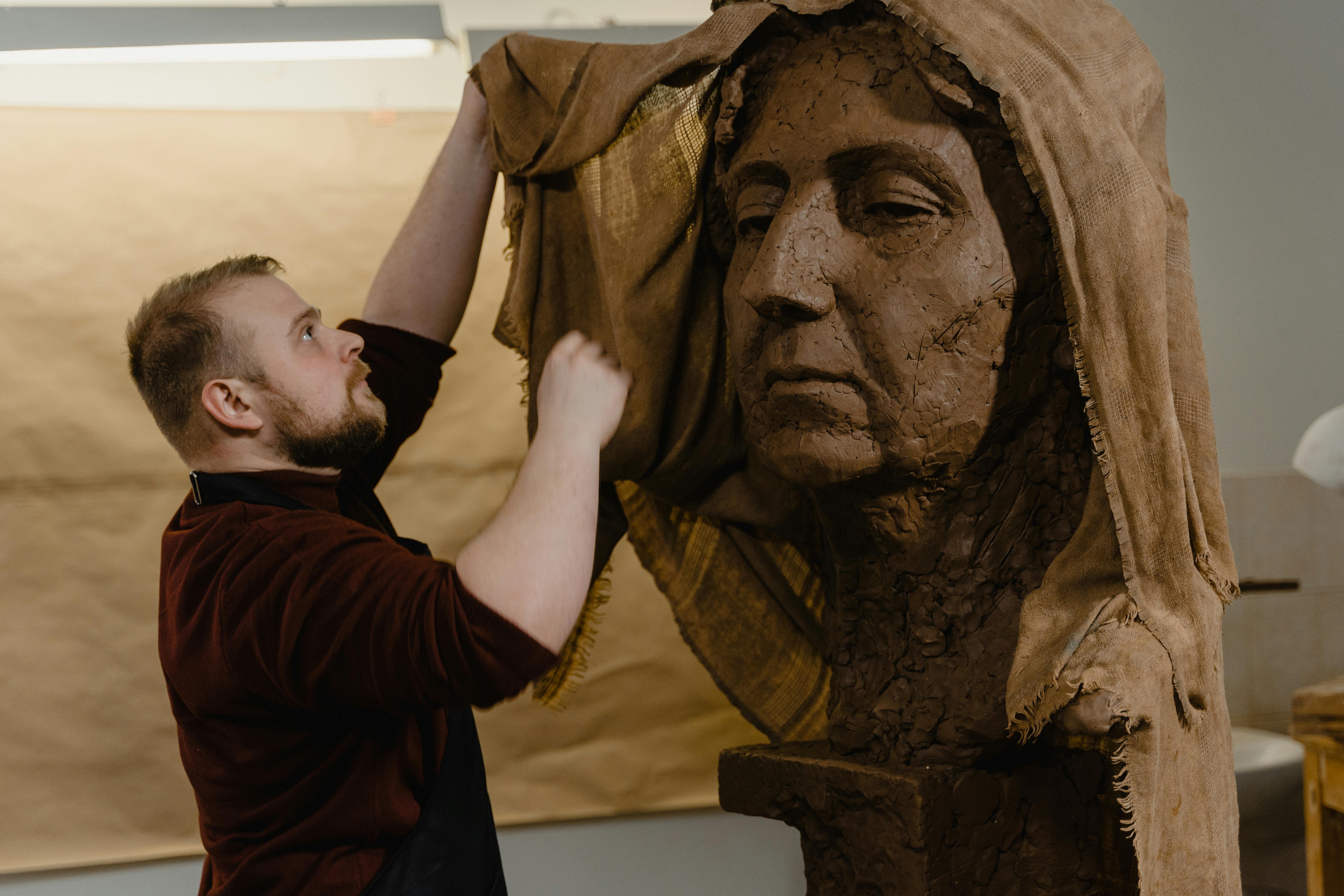 Man Unveiling Sculpture Photos, Download The BEST Free Man Unveiling ...