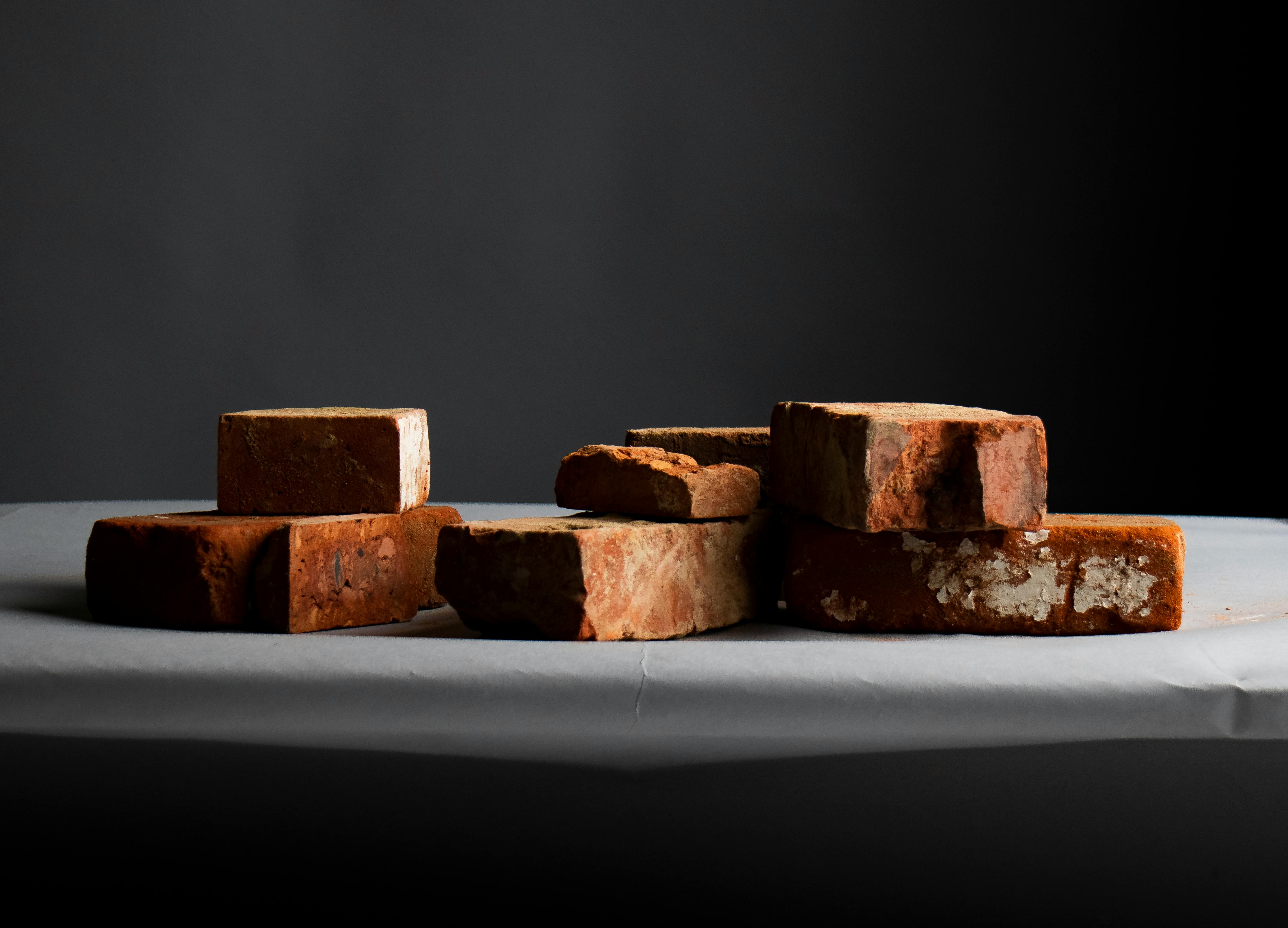 A Close-Up Shot of Red Bricks · Free Stock Photo