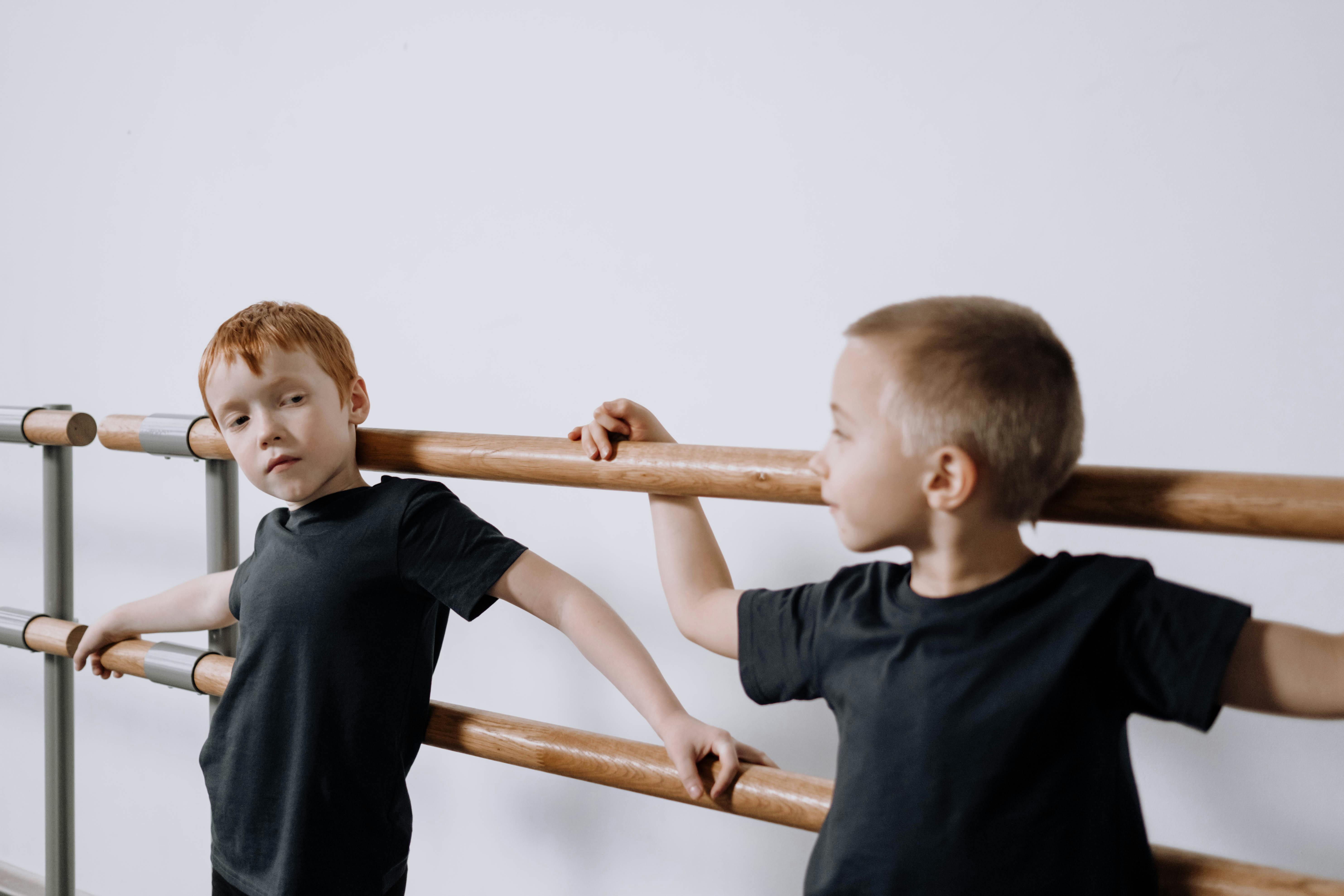 Two Little Boys at a Ballet Class · Free Stock Photo