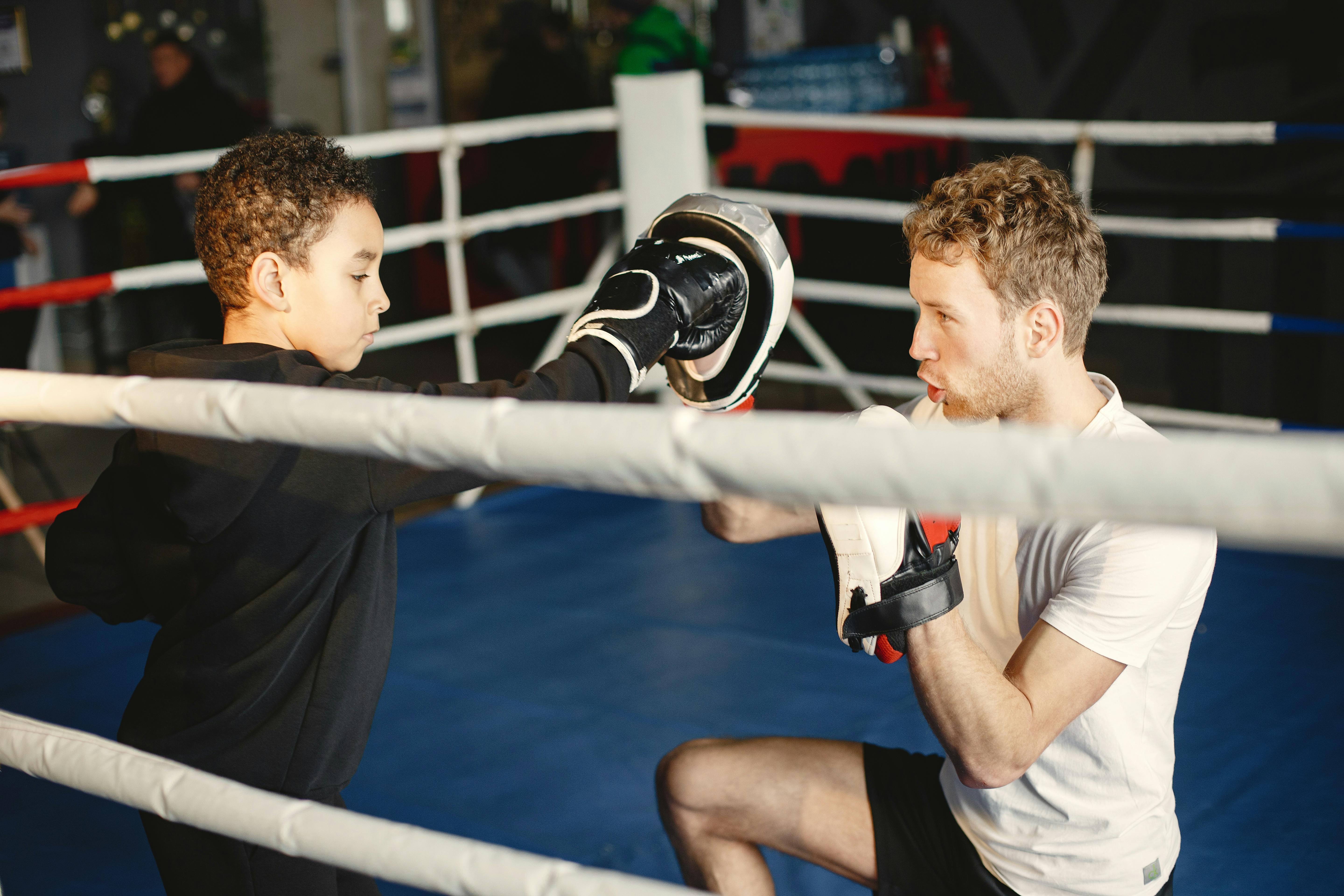 2 Men Boxing on Ring · Free Stock Photo