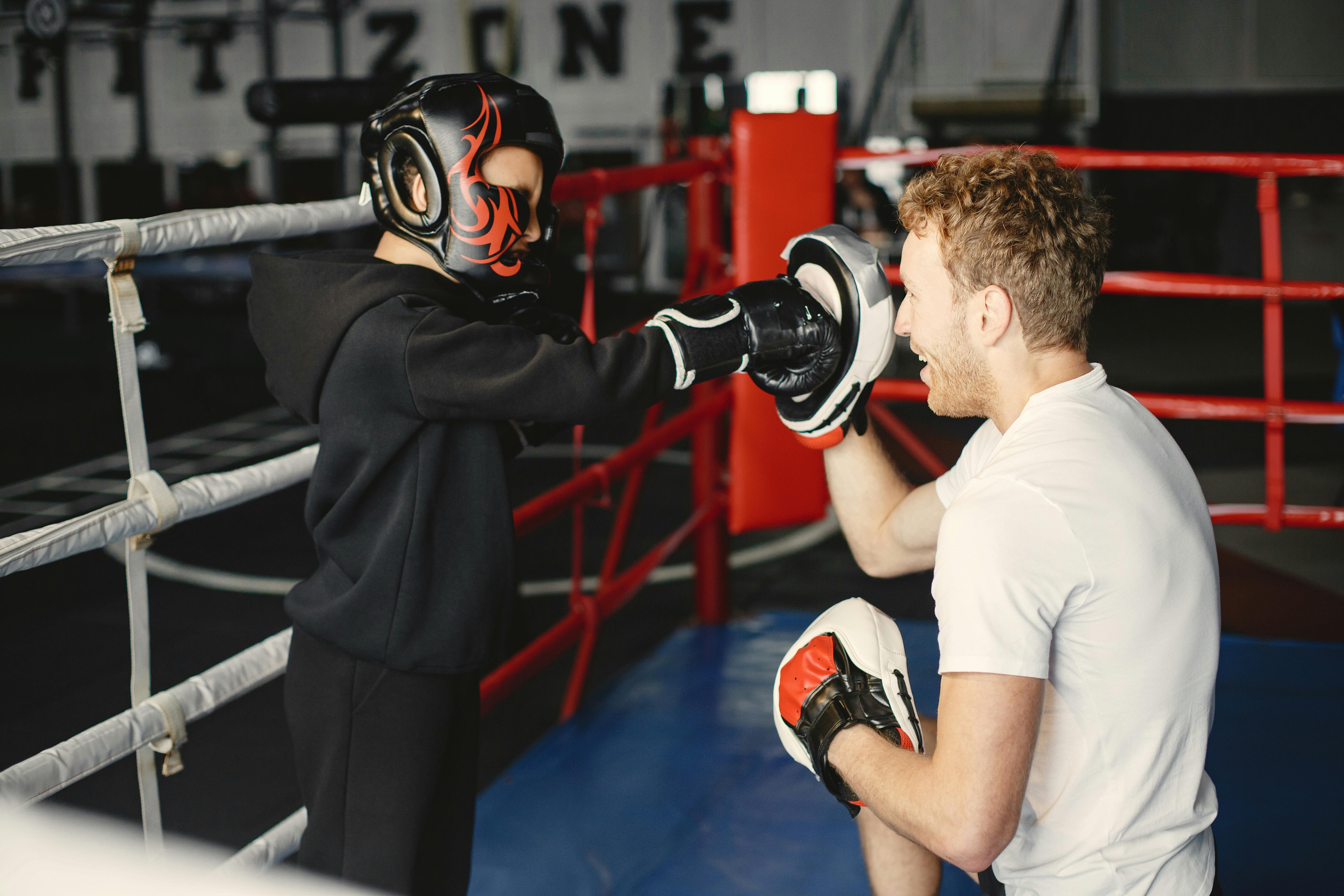 2 Men Boxing on Ring · Free Stock Photo