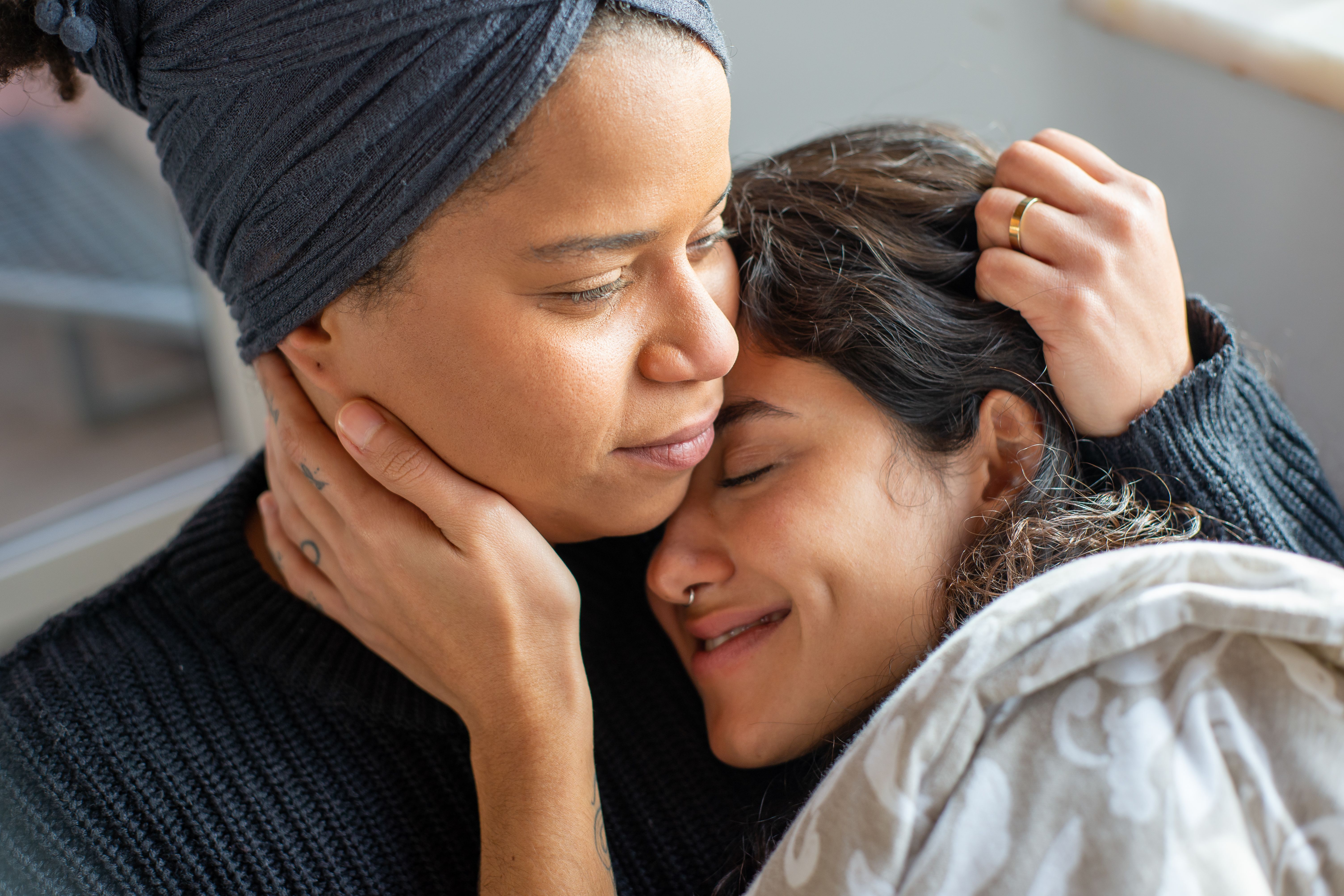 Woman Hugging Another Woman from Behind · Free Stock Photo