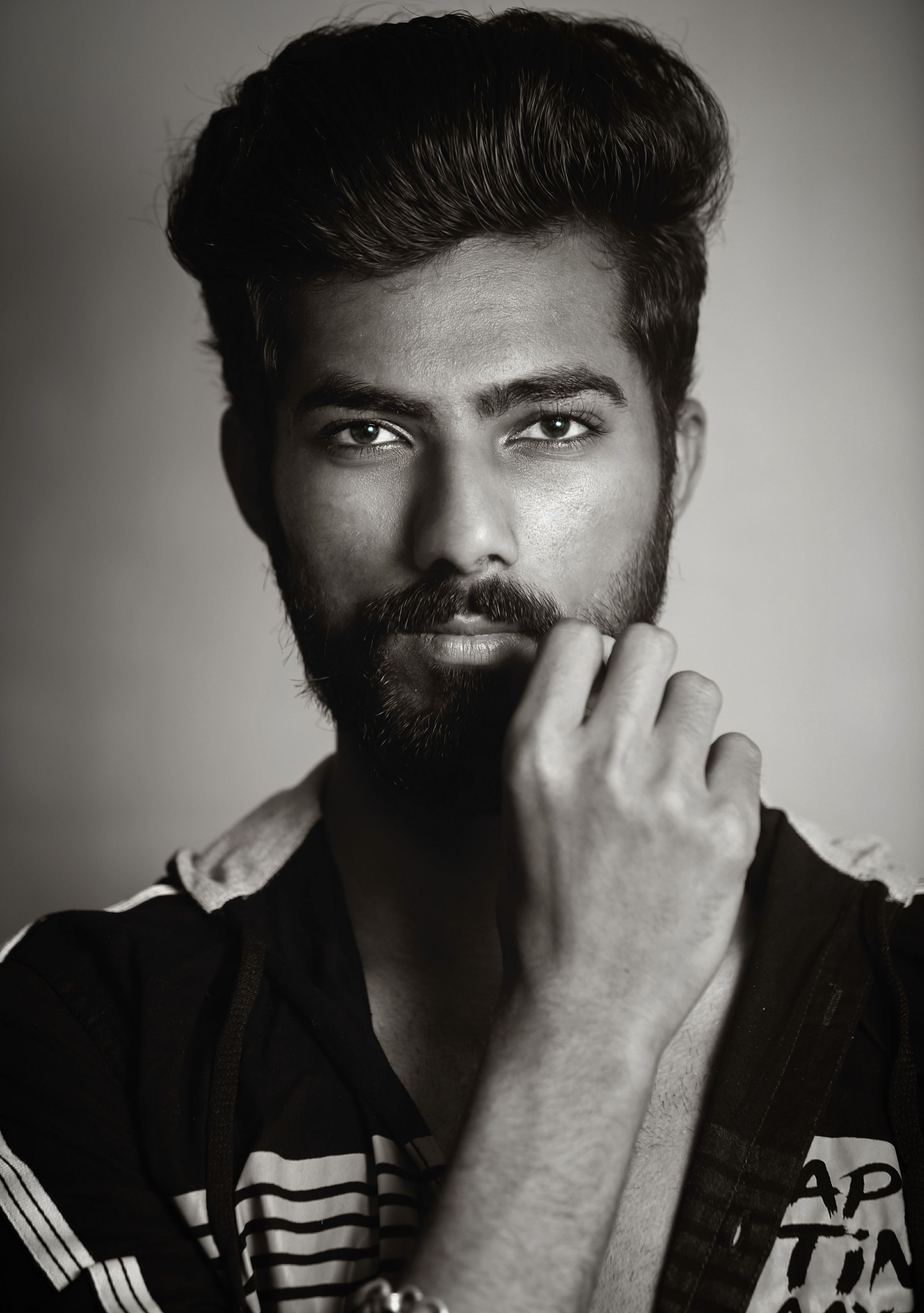 Grayscale Photo of a Man · Free Stock Photo