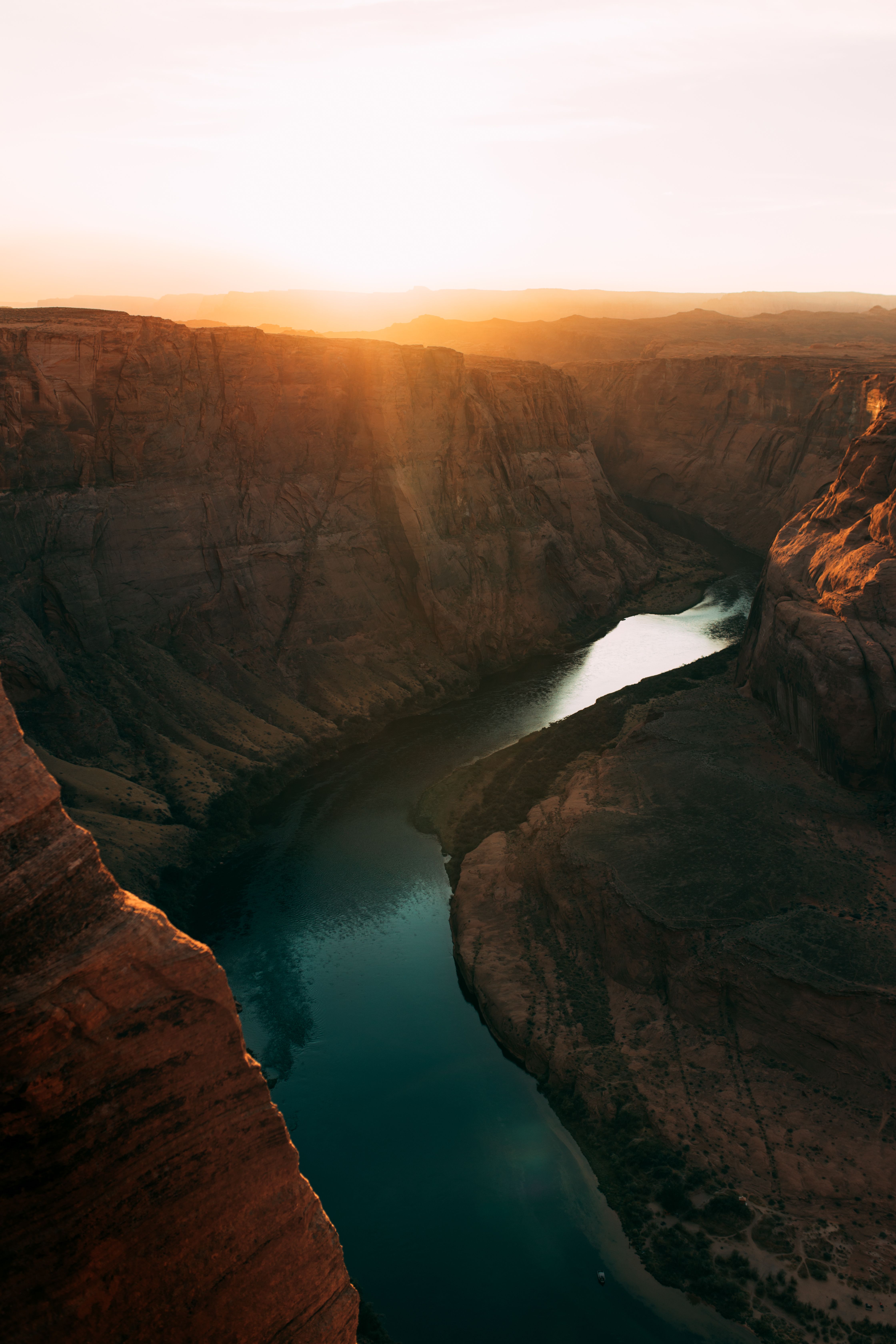 View of a River in a Canyon · Free Stock Photo