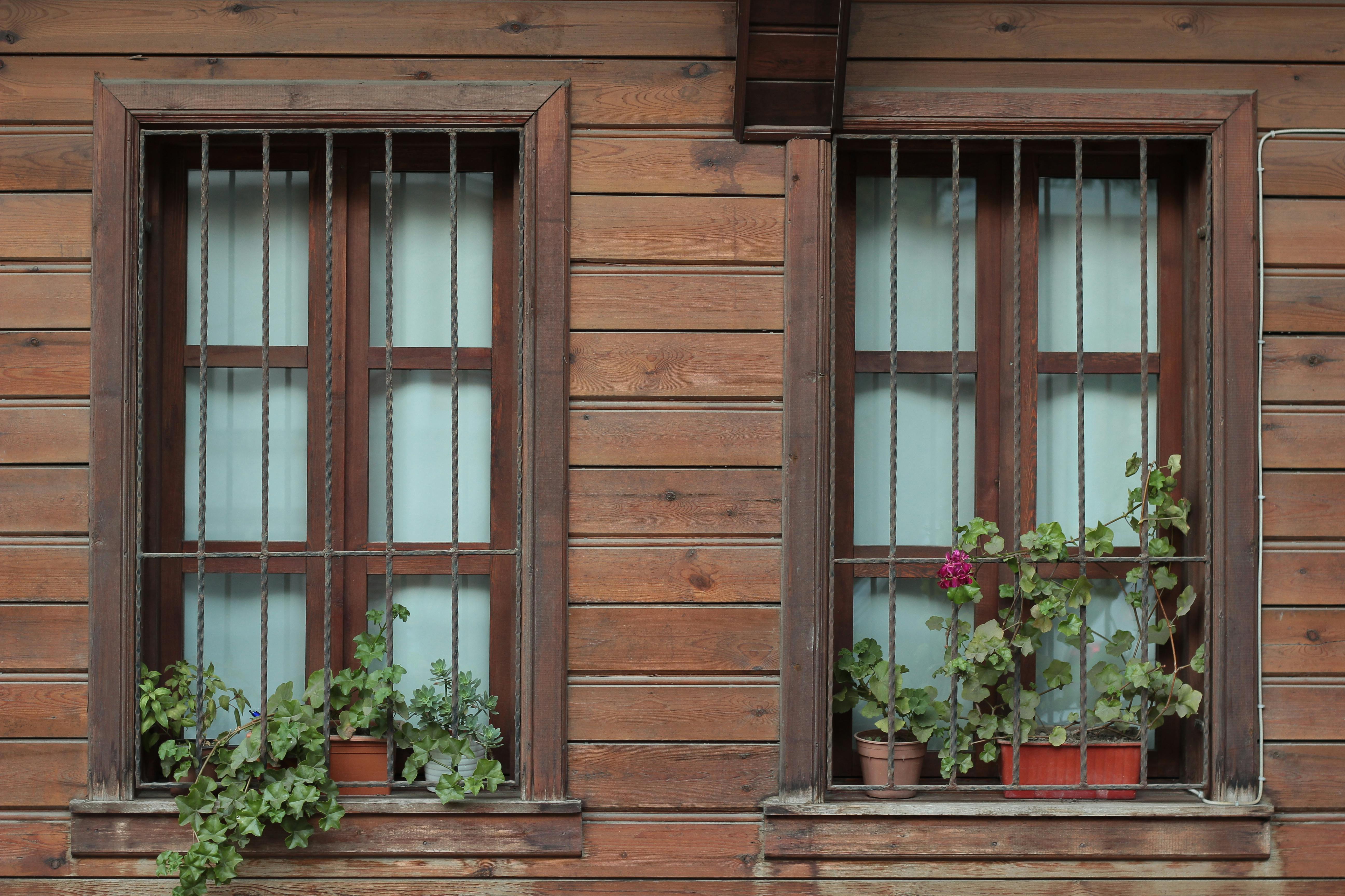 Windows with Brown Wooden Frames · Free Stock Photo