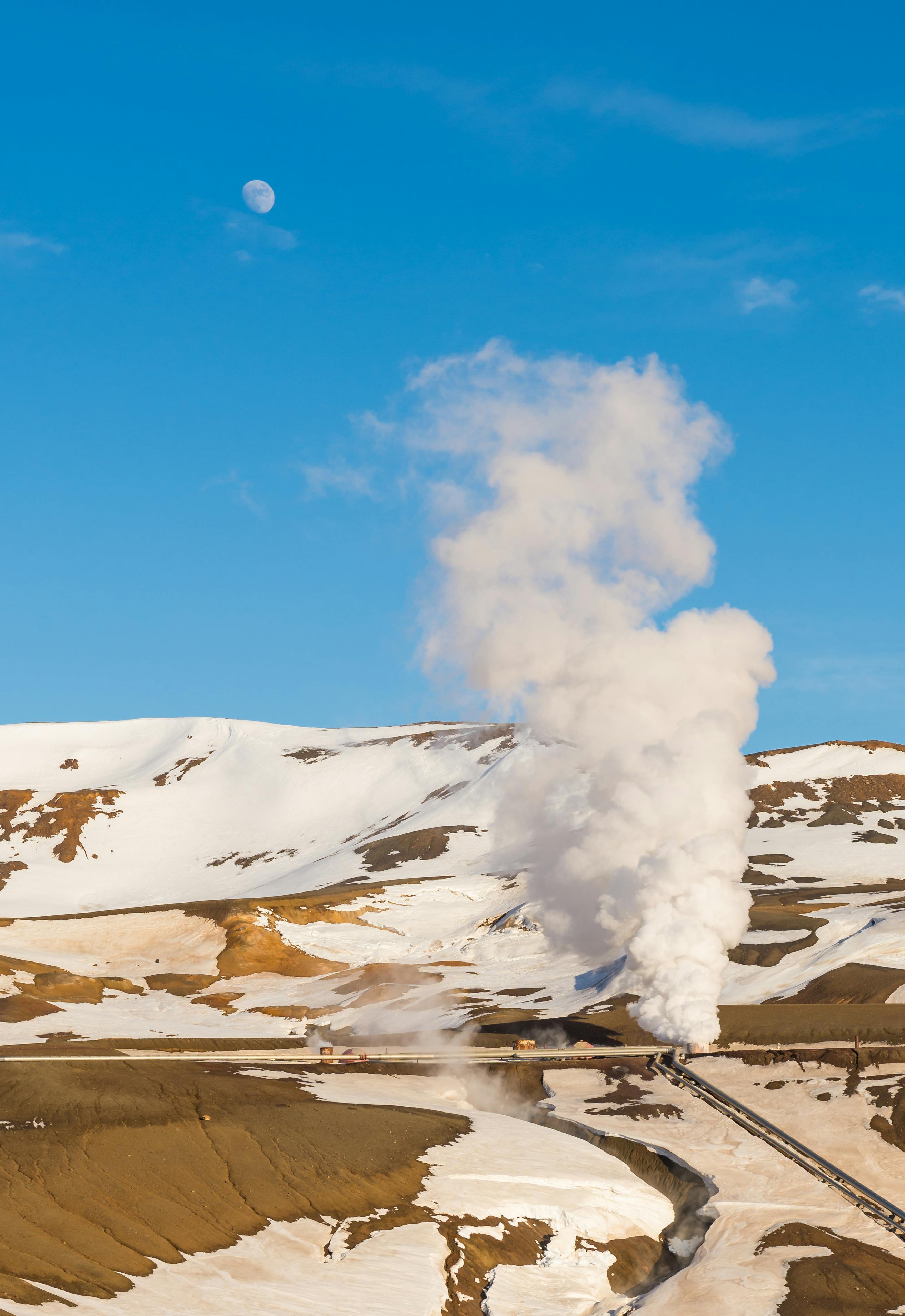 Photo of a Scenery with a Hot Spring · Free Stock Photo