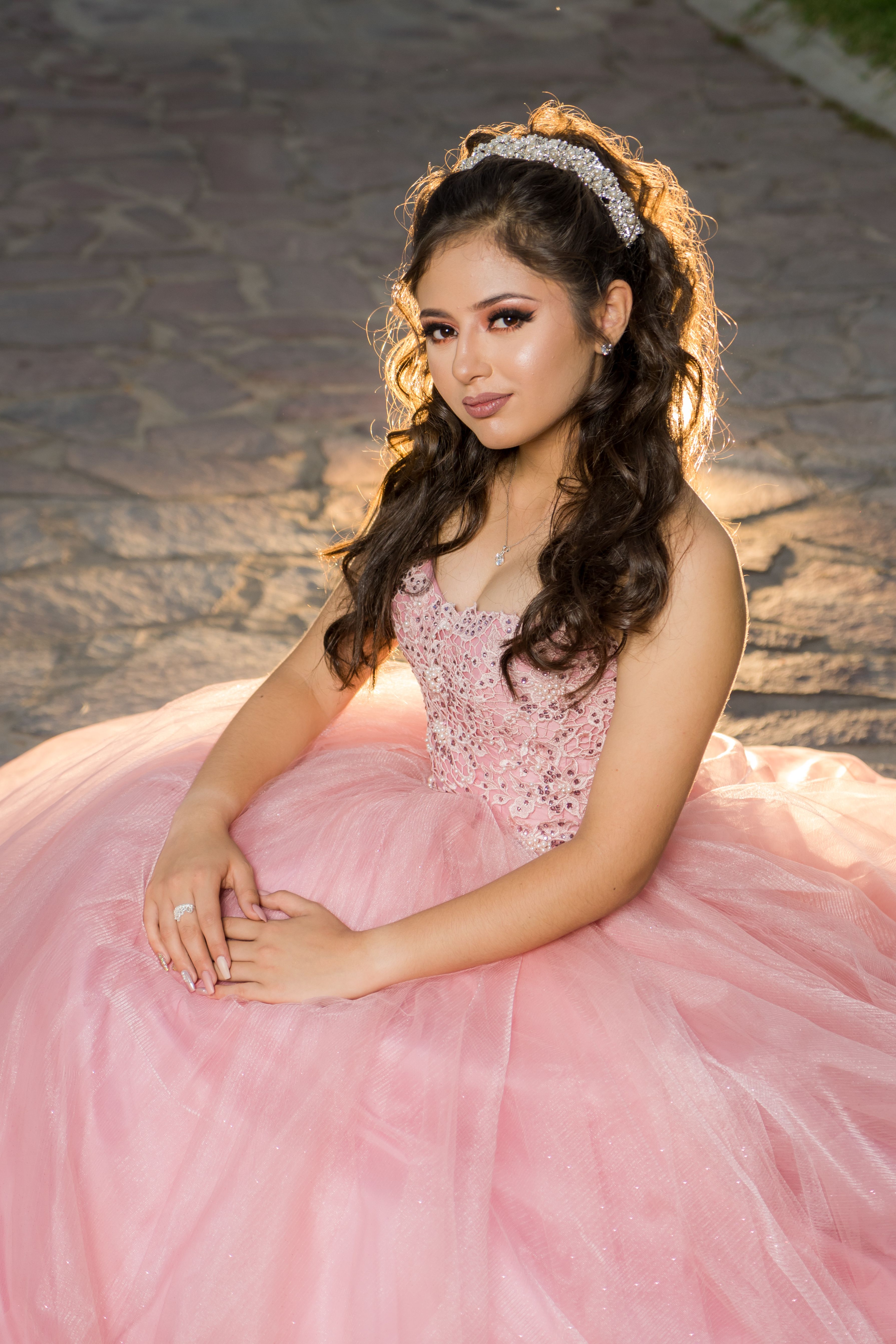 A Girl Wearing in a Pink Dress · Free Stock Photo