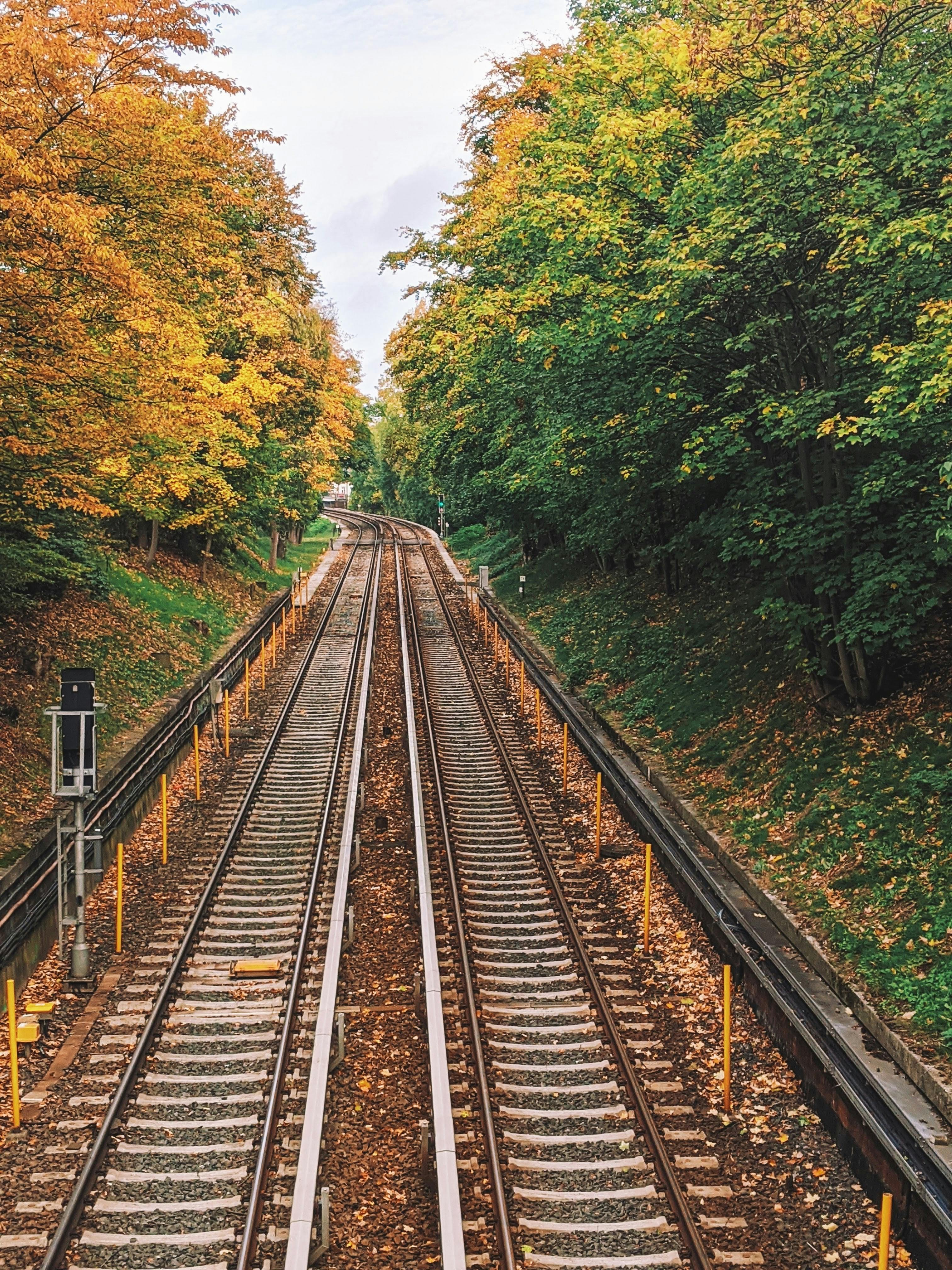 Train Rail Photo during Daytime · Free Stock Photo