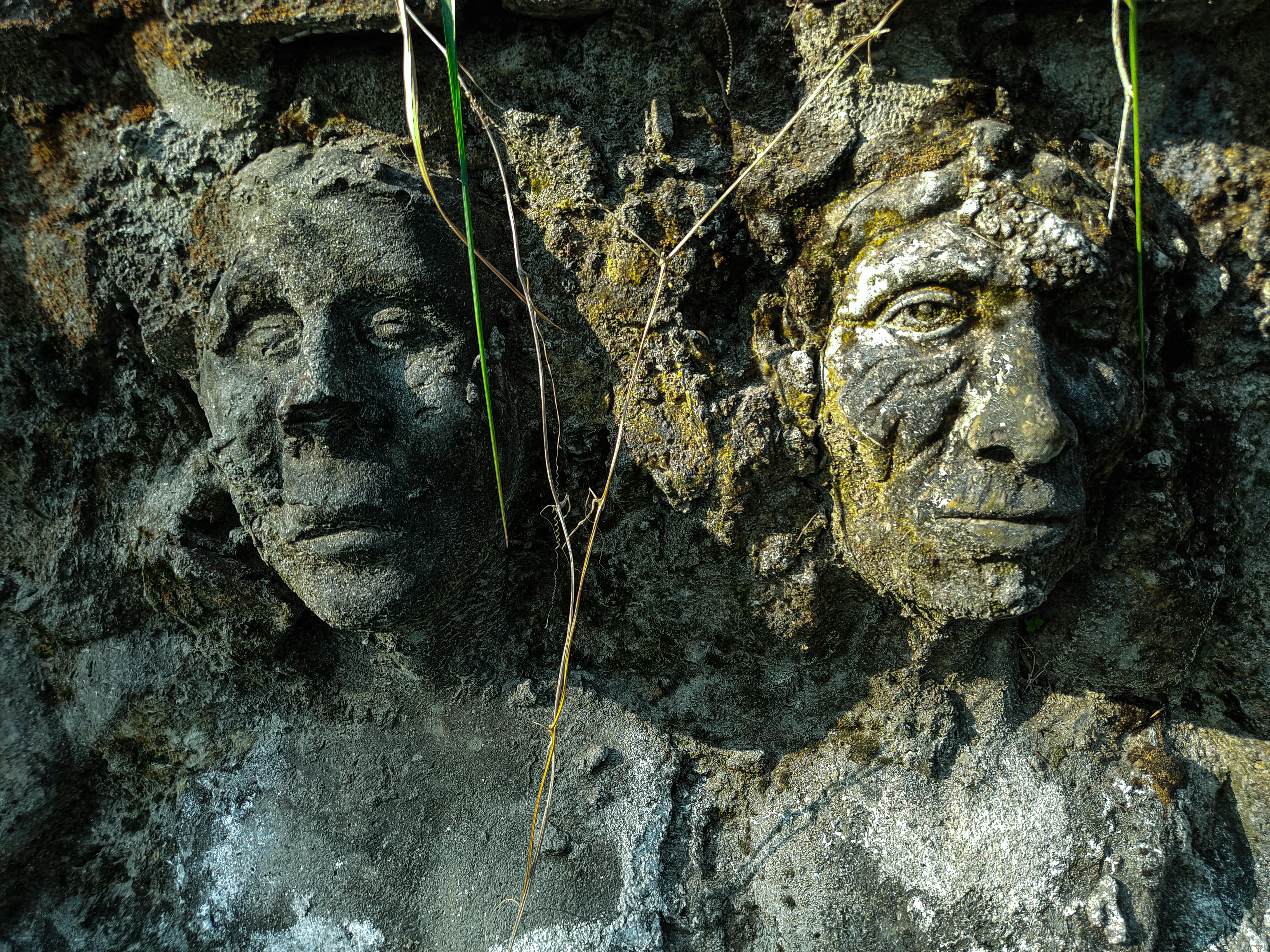 Close up of Ancient Faces Sculptures · Free Stock Photo