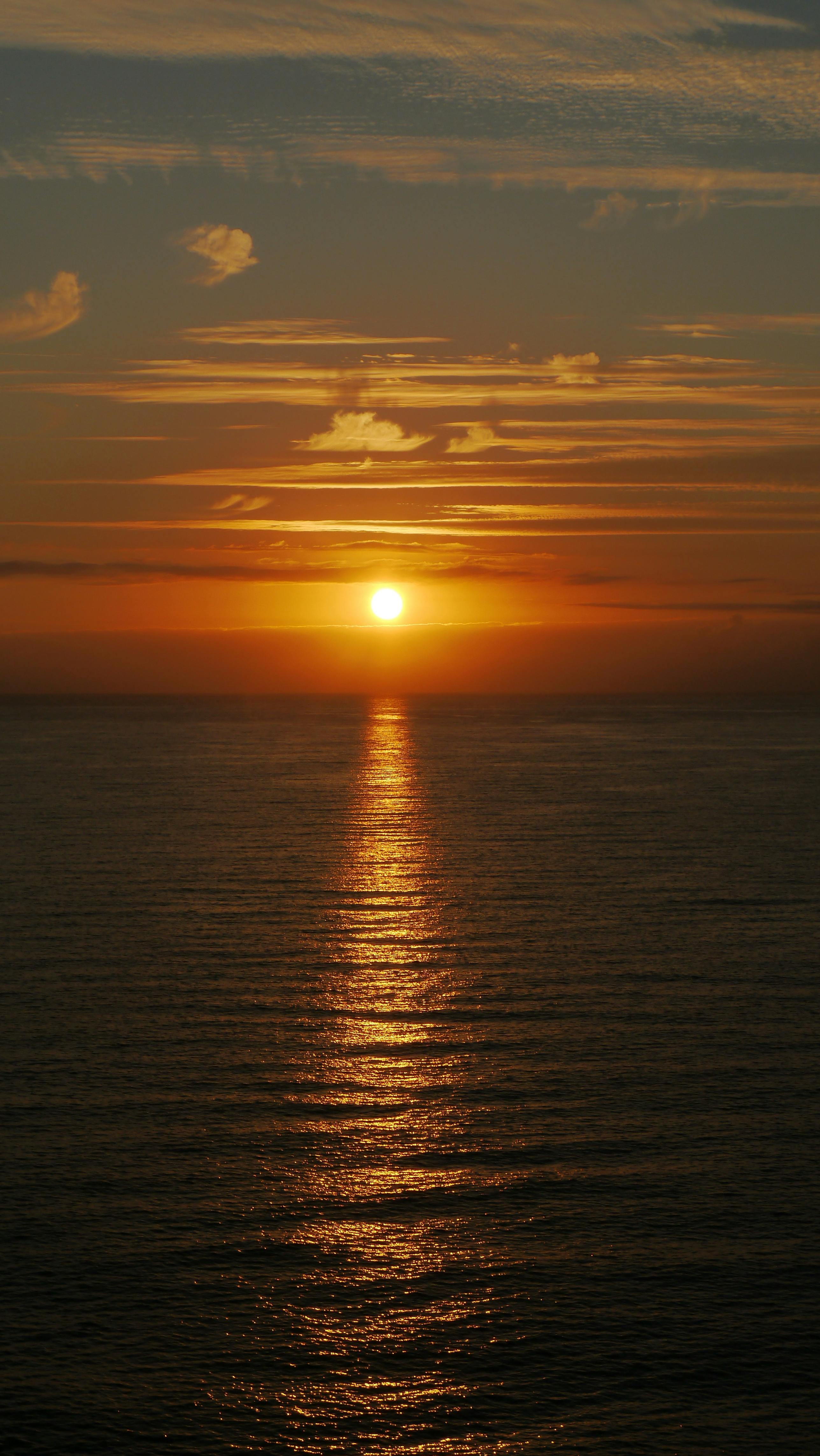 Sunset View over the Ocean · Free Stock Photo