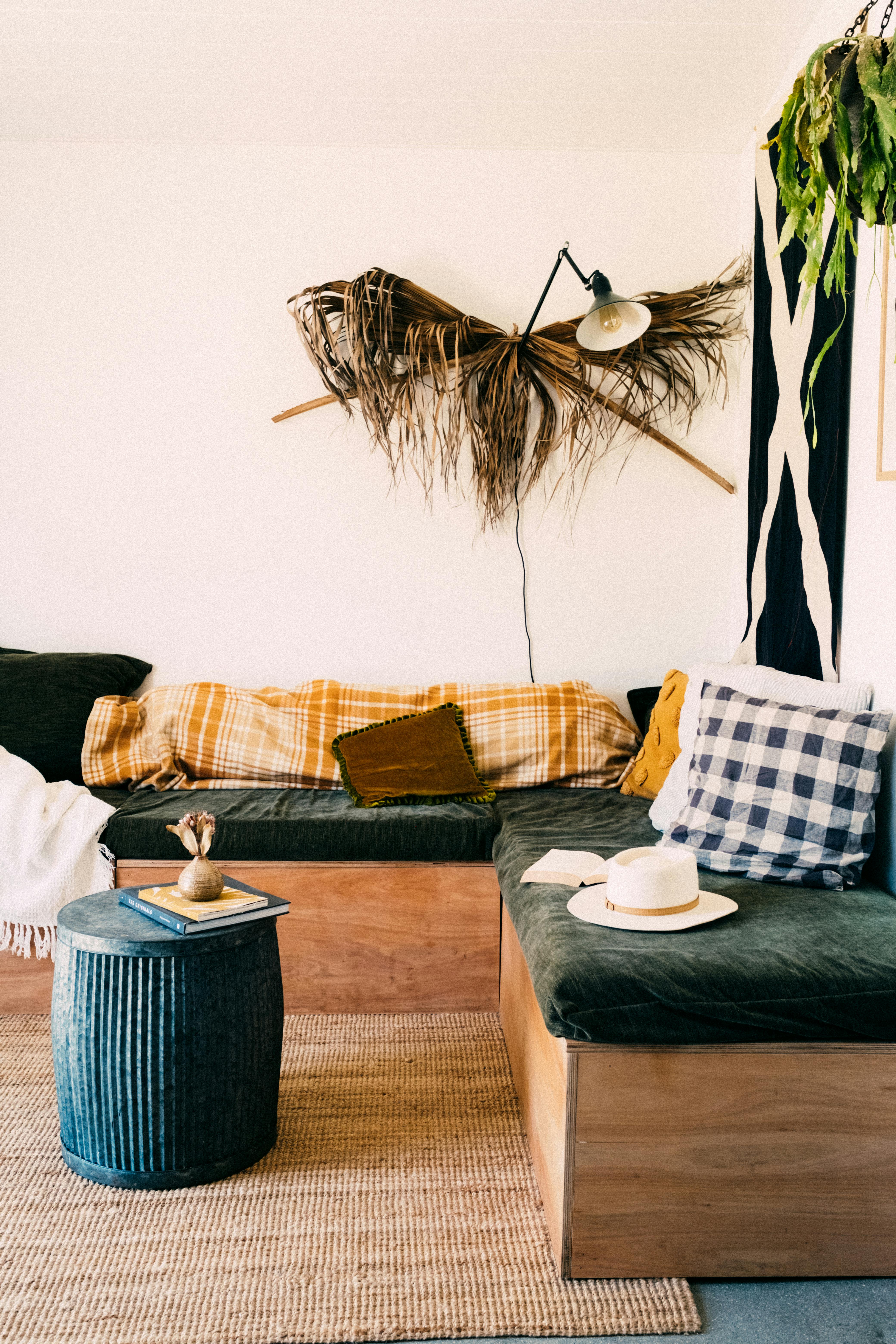 A Living Room with Bohemian Vibe · Free Stock Photo