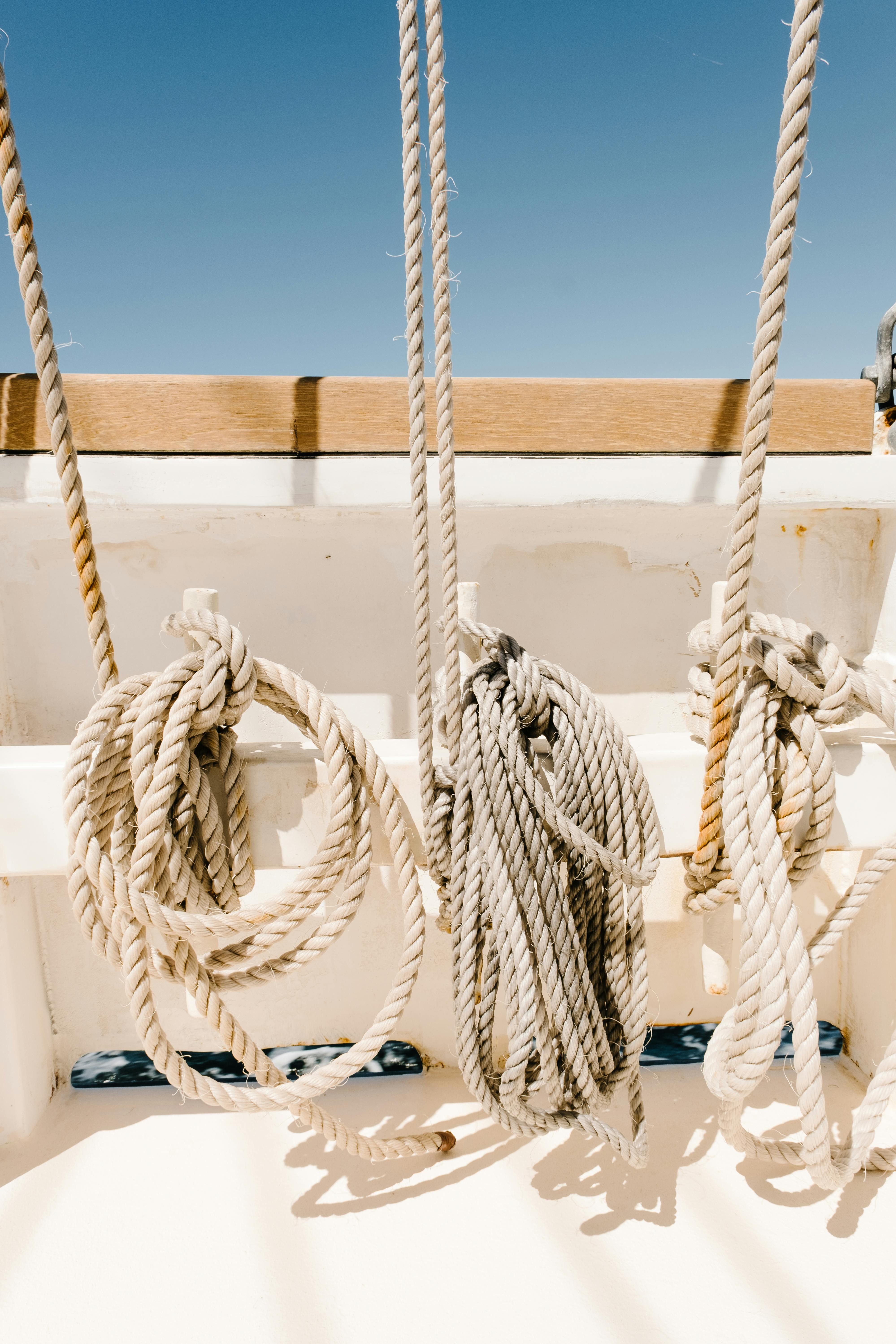 Ropes on the Boat Deck · Free Stock Photo