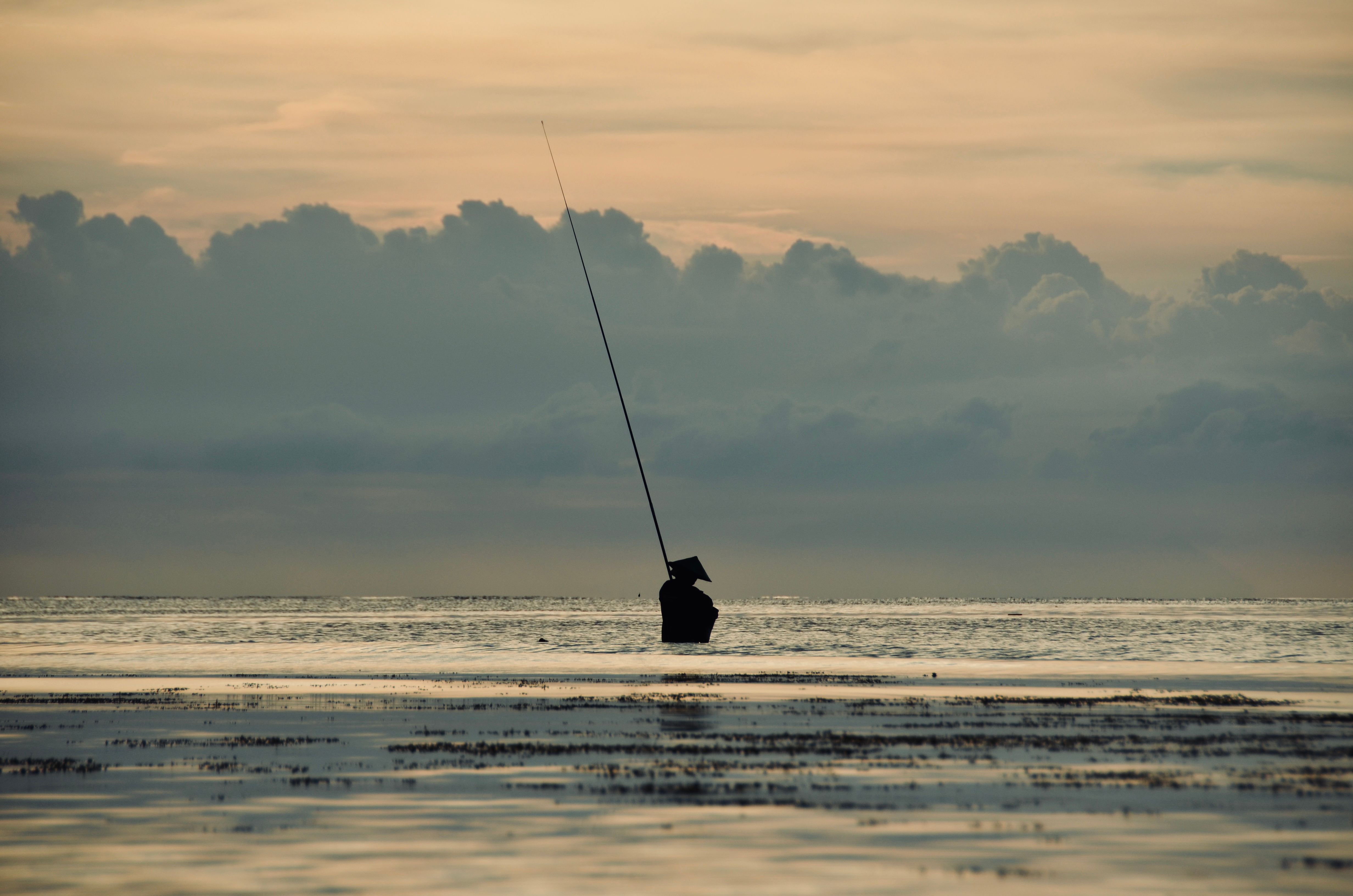 Person Fishing on Sea · Free Stock Photo
