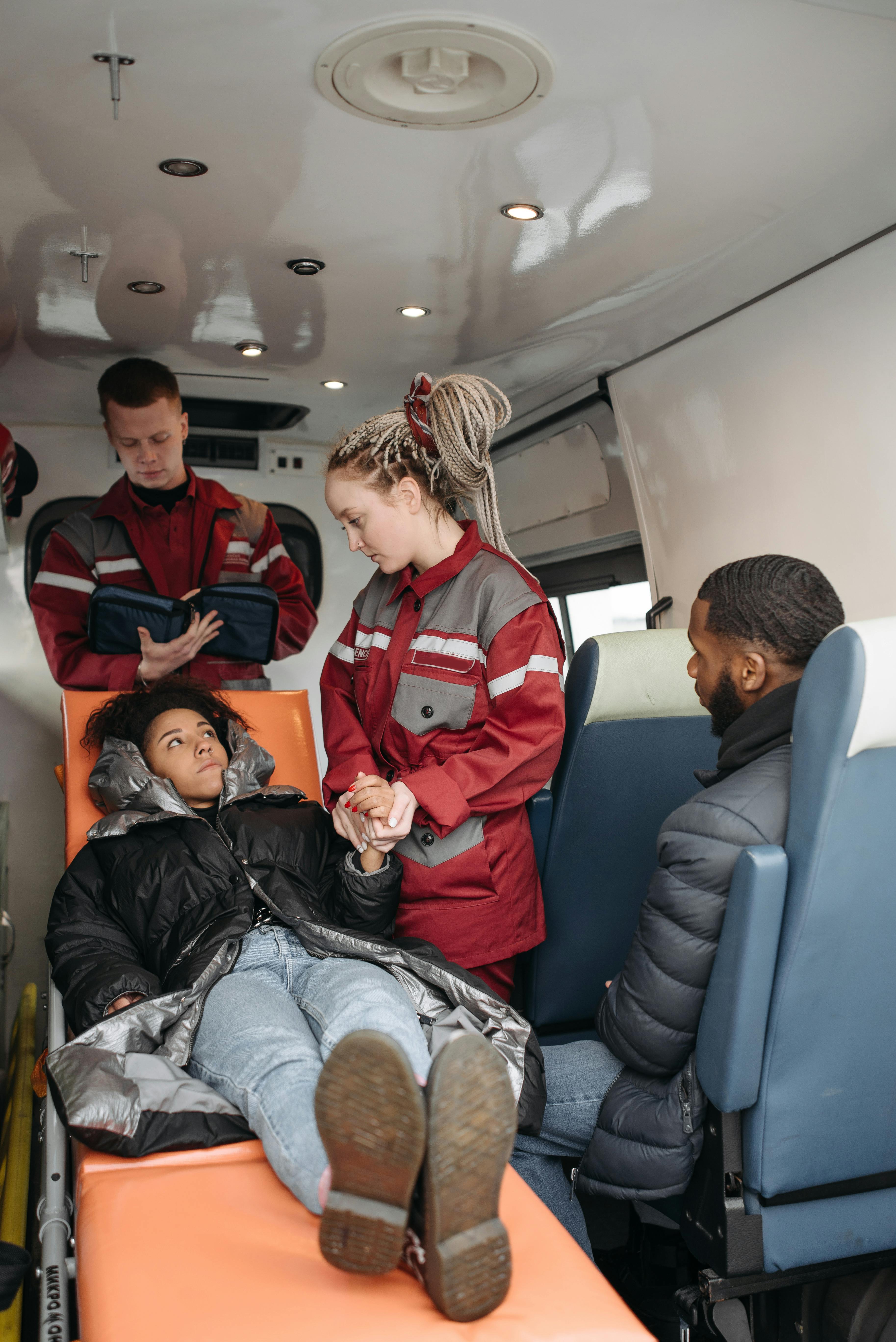 People Inside An Ambulance · Free Stock Photo