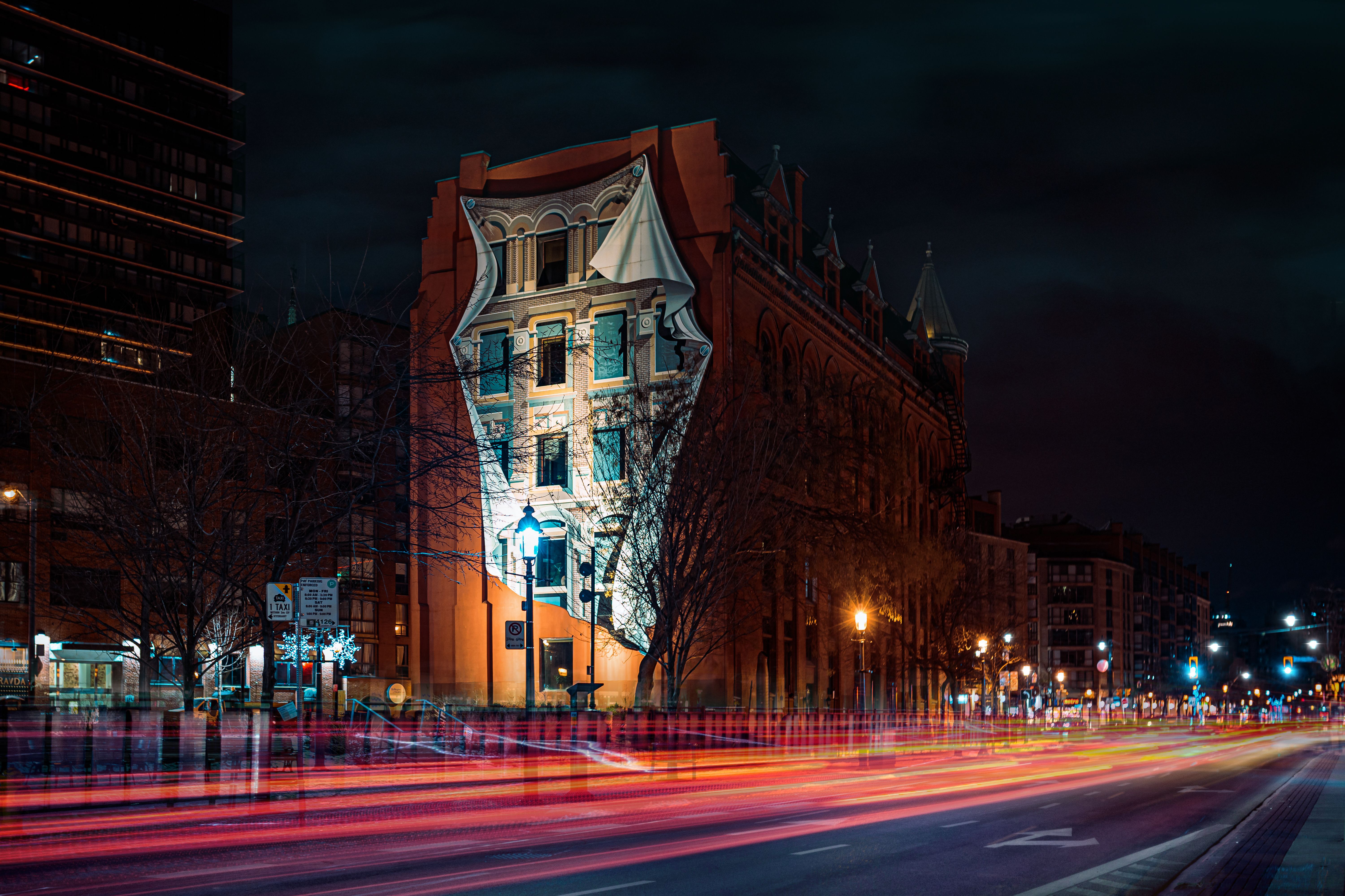 Flatiron Mural on the Side of the Gooderham Building in Toronto, Canada ...