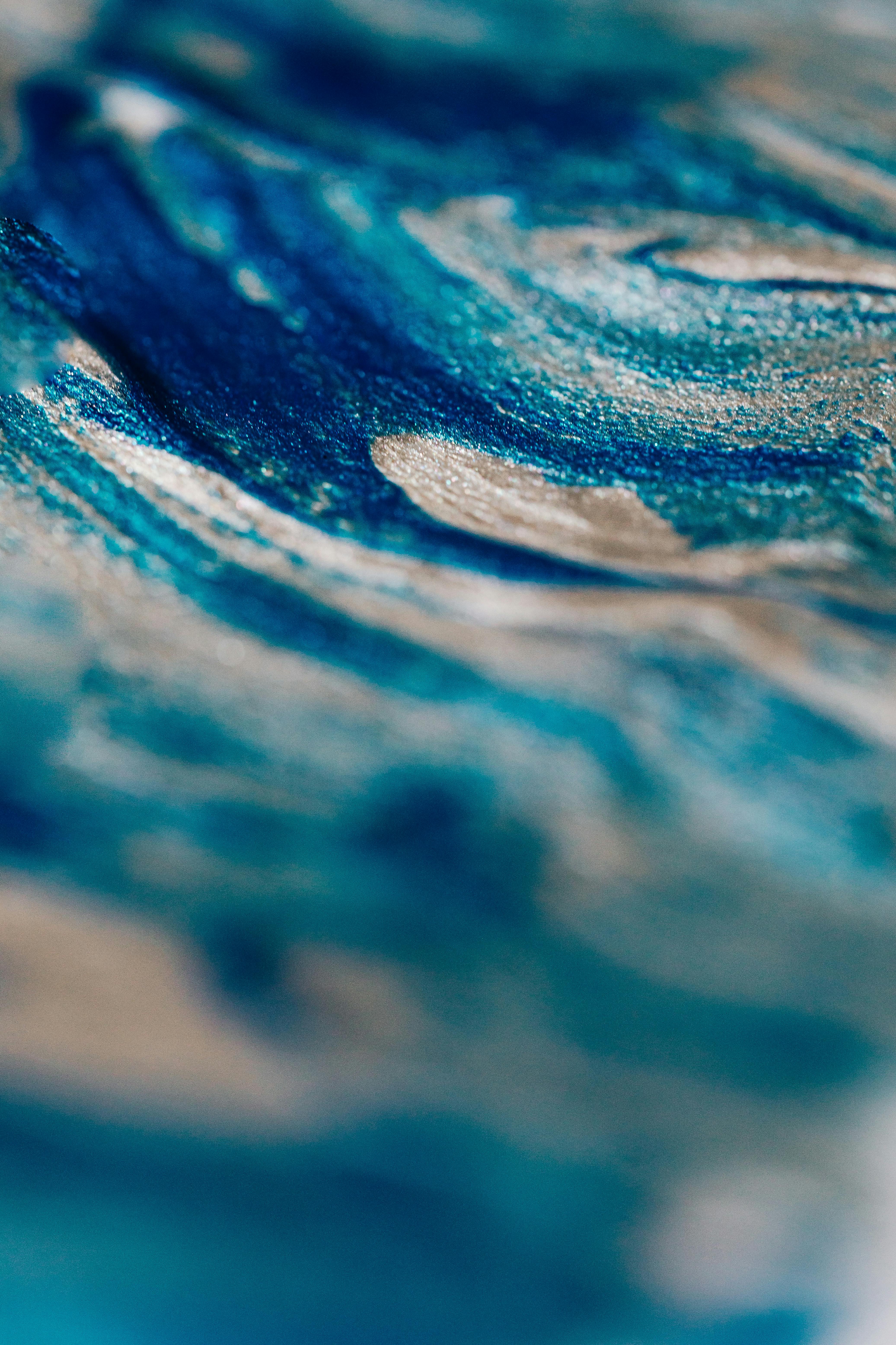 Blue Acrylic Paint · Free Stock Photo