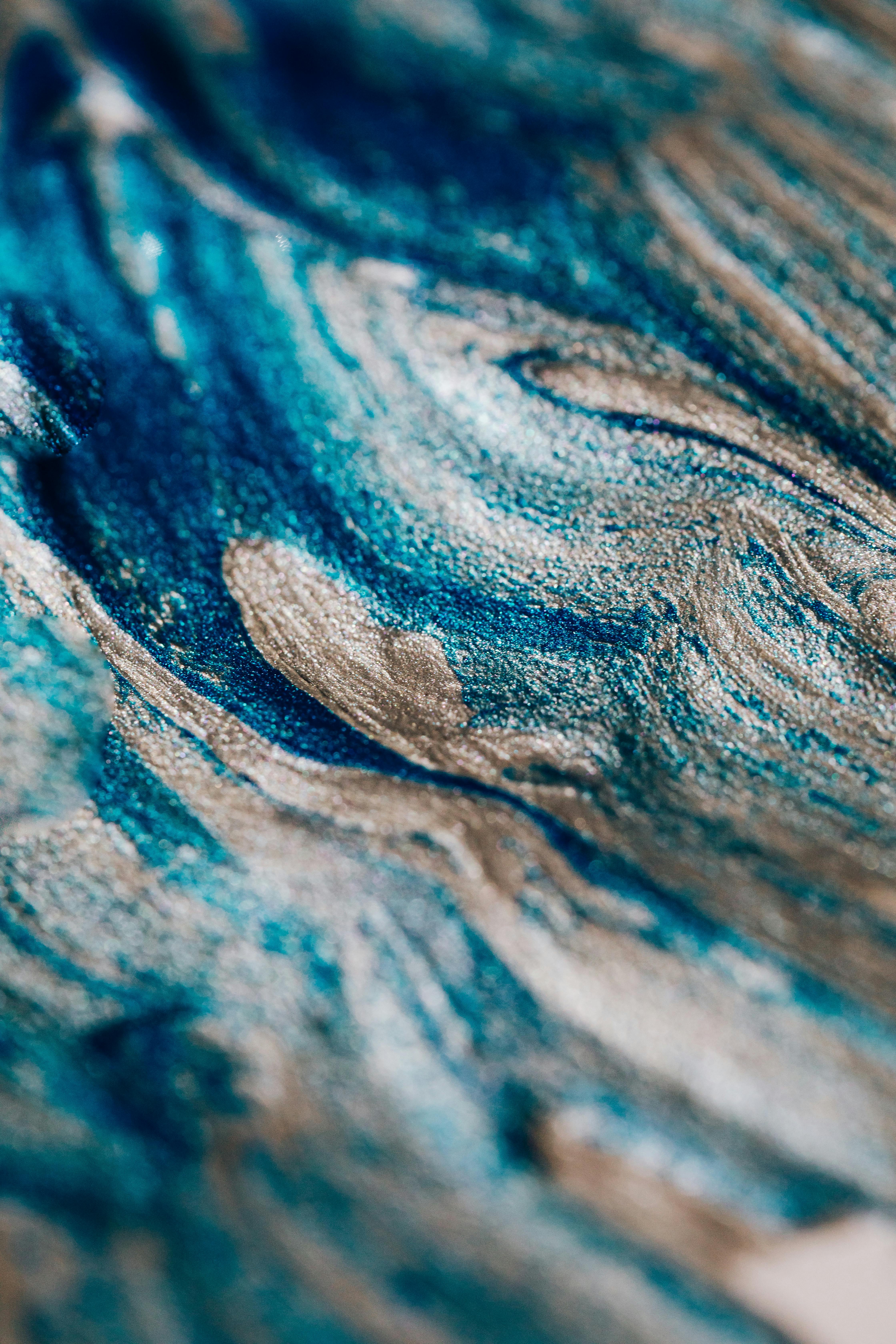 Blue and White Abstract Painting · Free Stock Photo