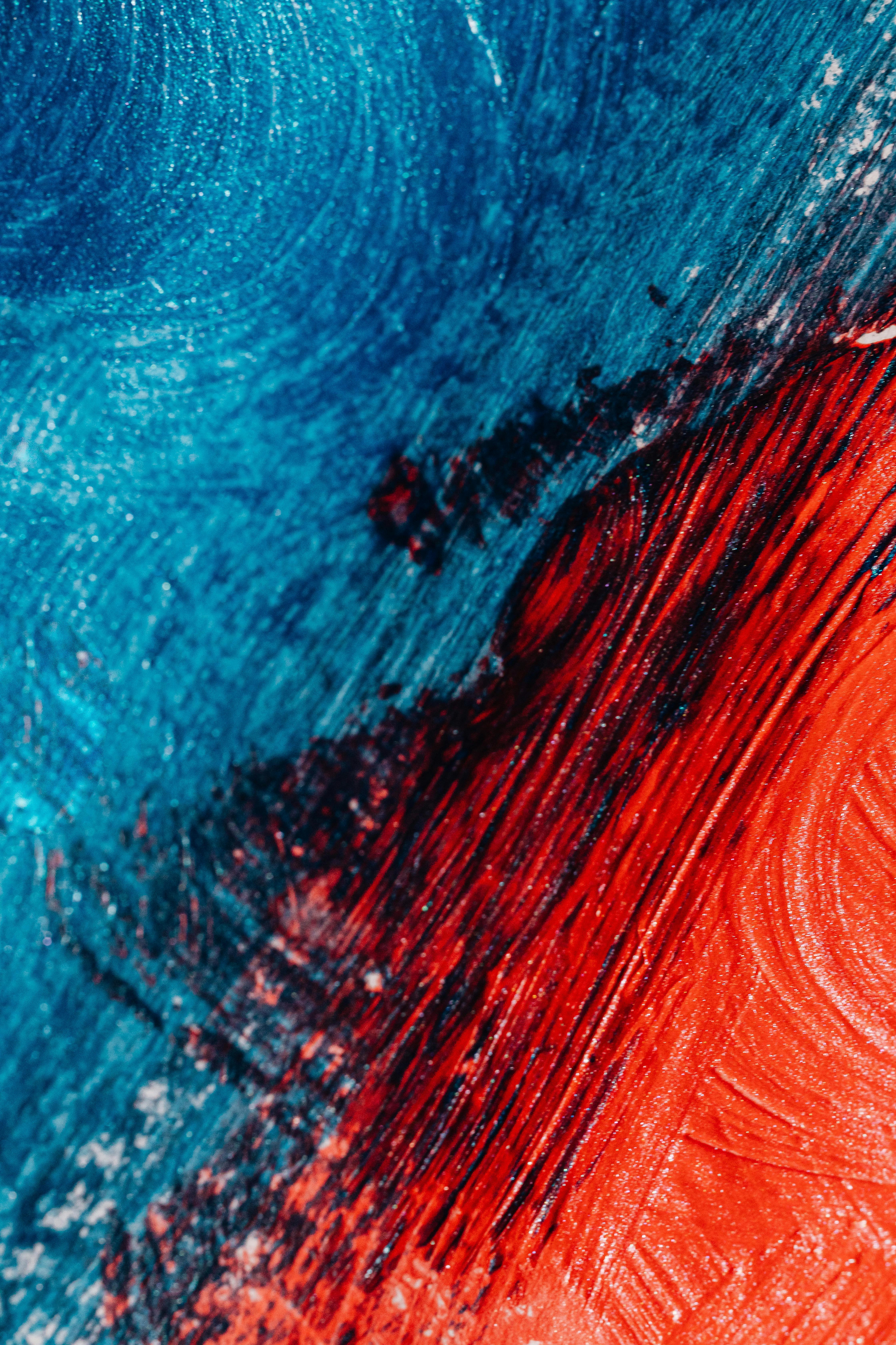 Red and Blue Abstract Painting · Free Stock Photo