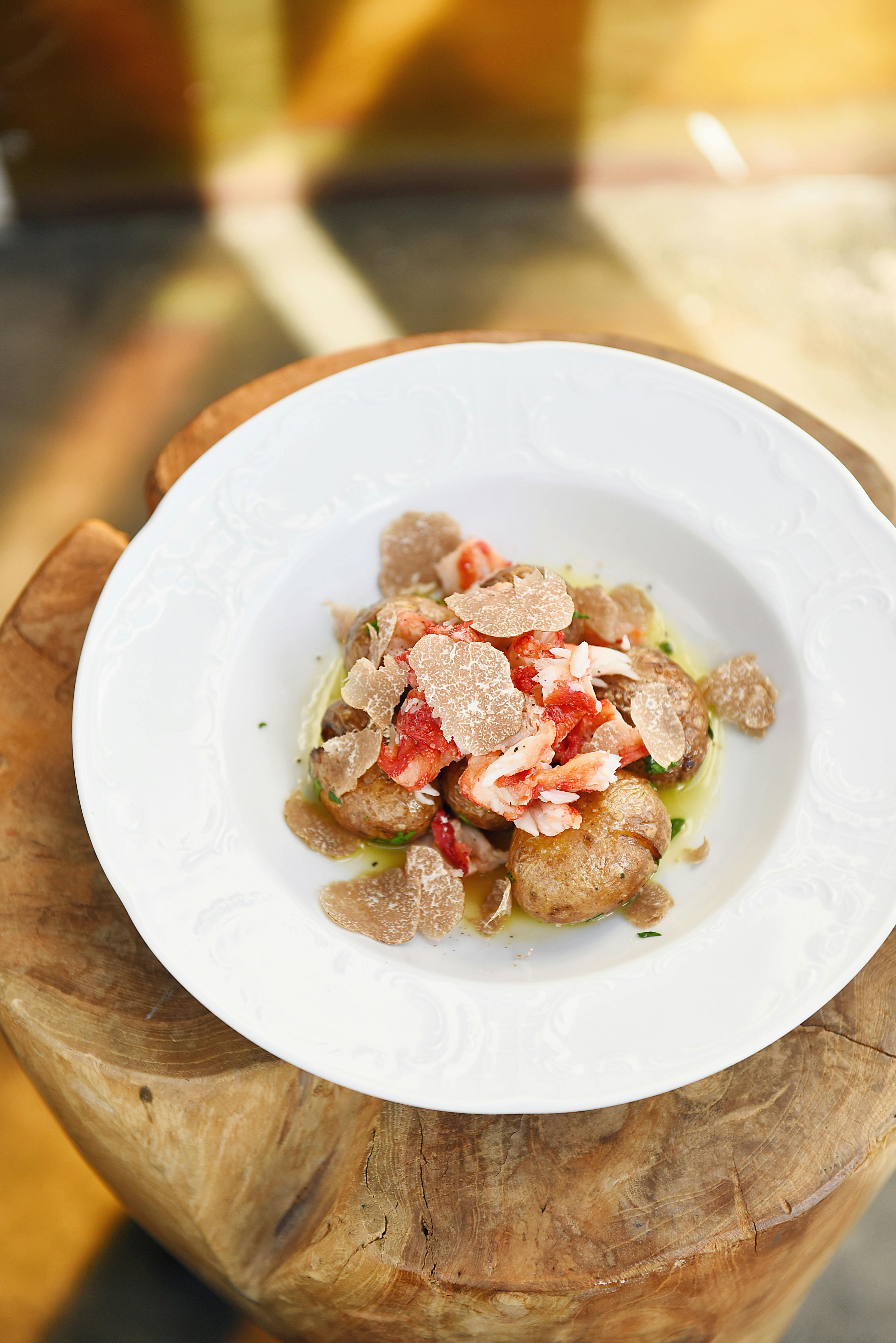 Brown Dumplings on Gray Textile · Free Stock Photo