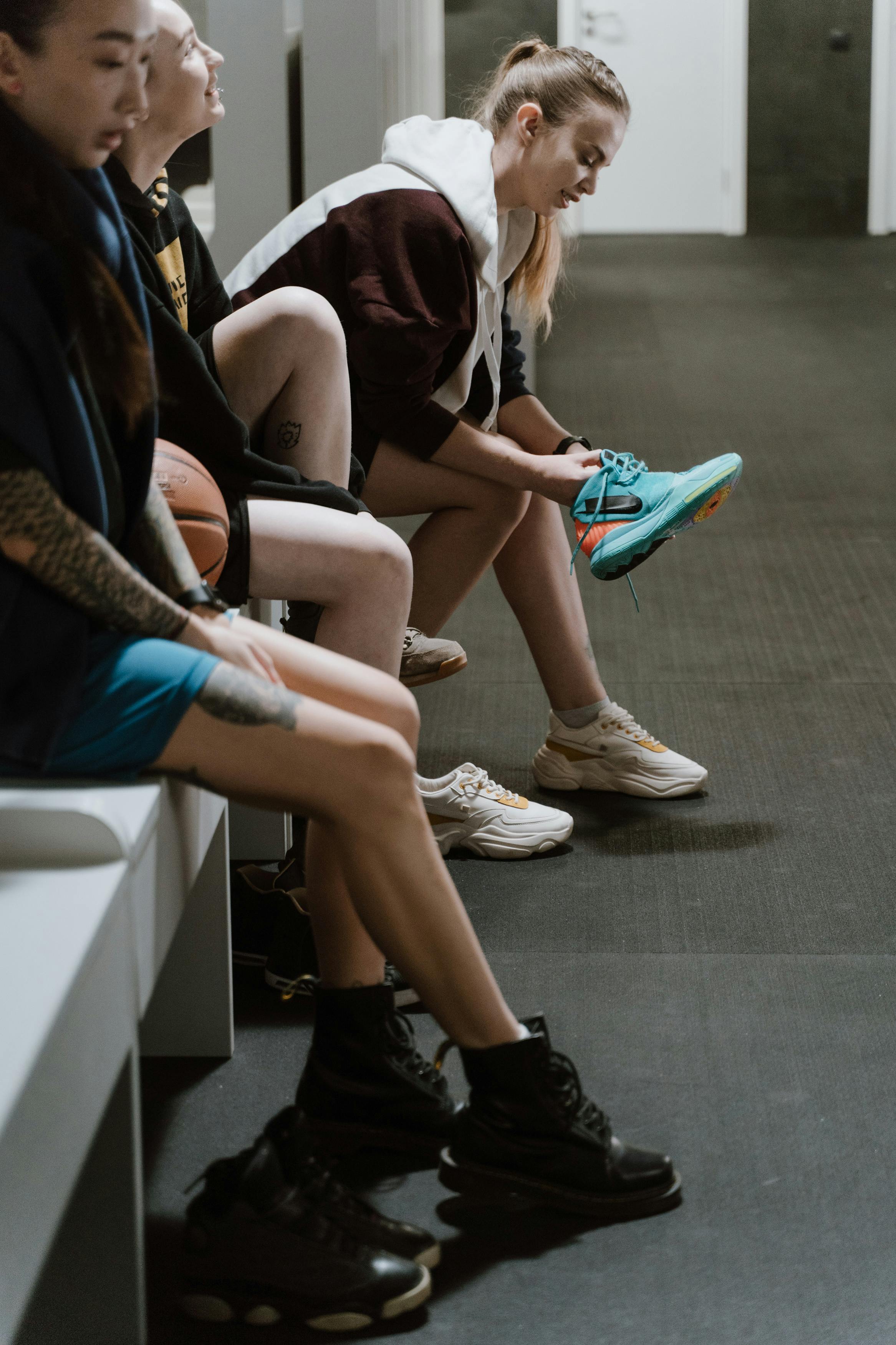 Group of Woman Sitting on a Bench · Free Stock Photo