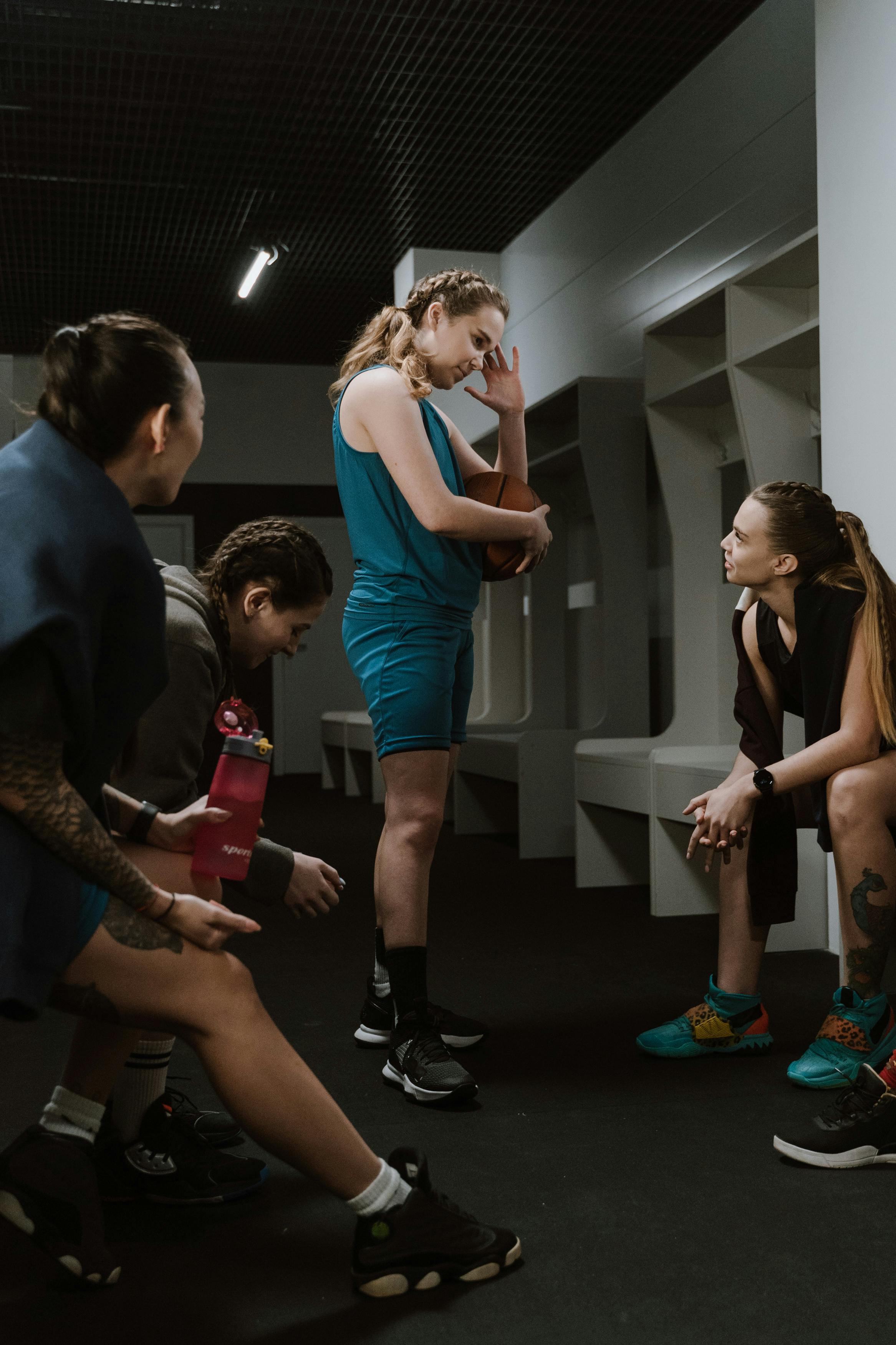 basketball Team Inside a Dressing room · Free Stock Photo