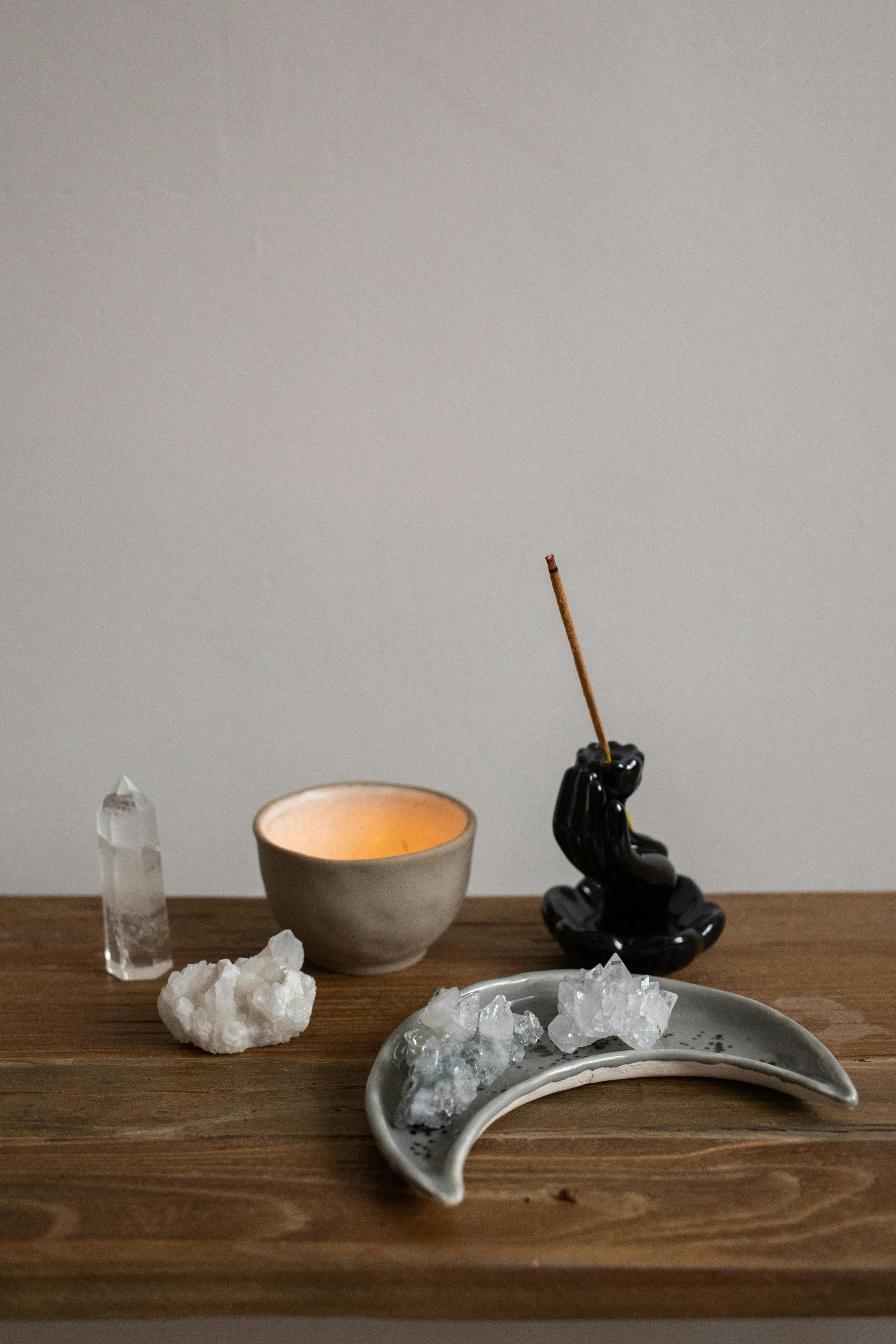 Human Body Candle on White Cabinet · Free Stock Photo