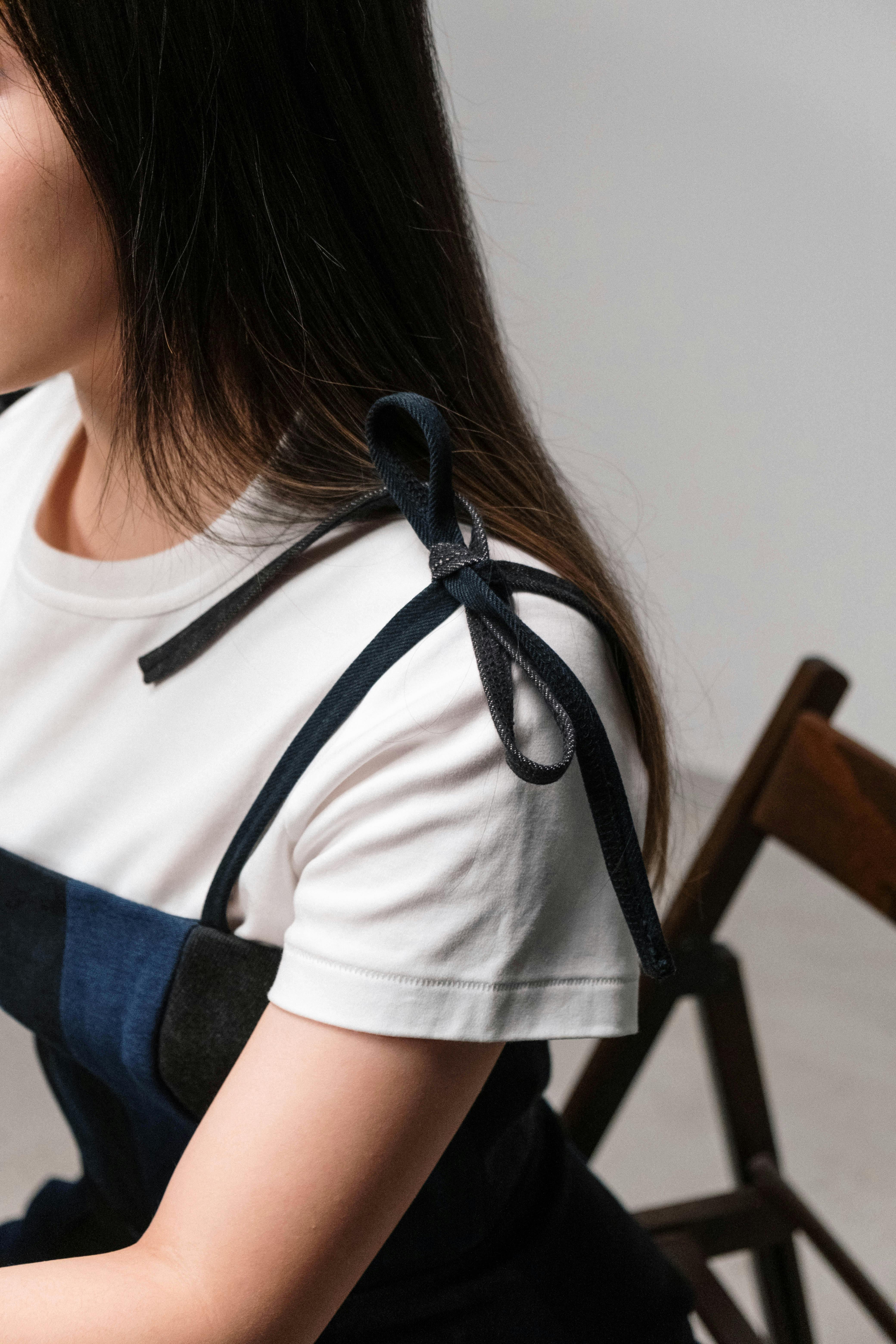 Woman Shoulder Up Portrait With Hair Tied Up Photos, Download The BEST ...