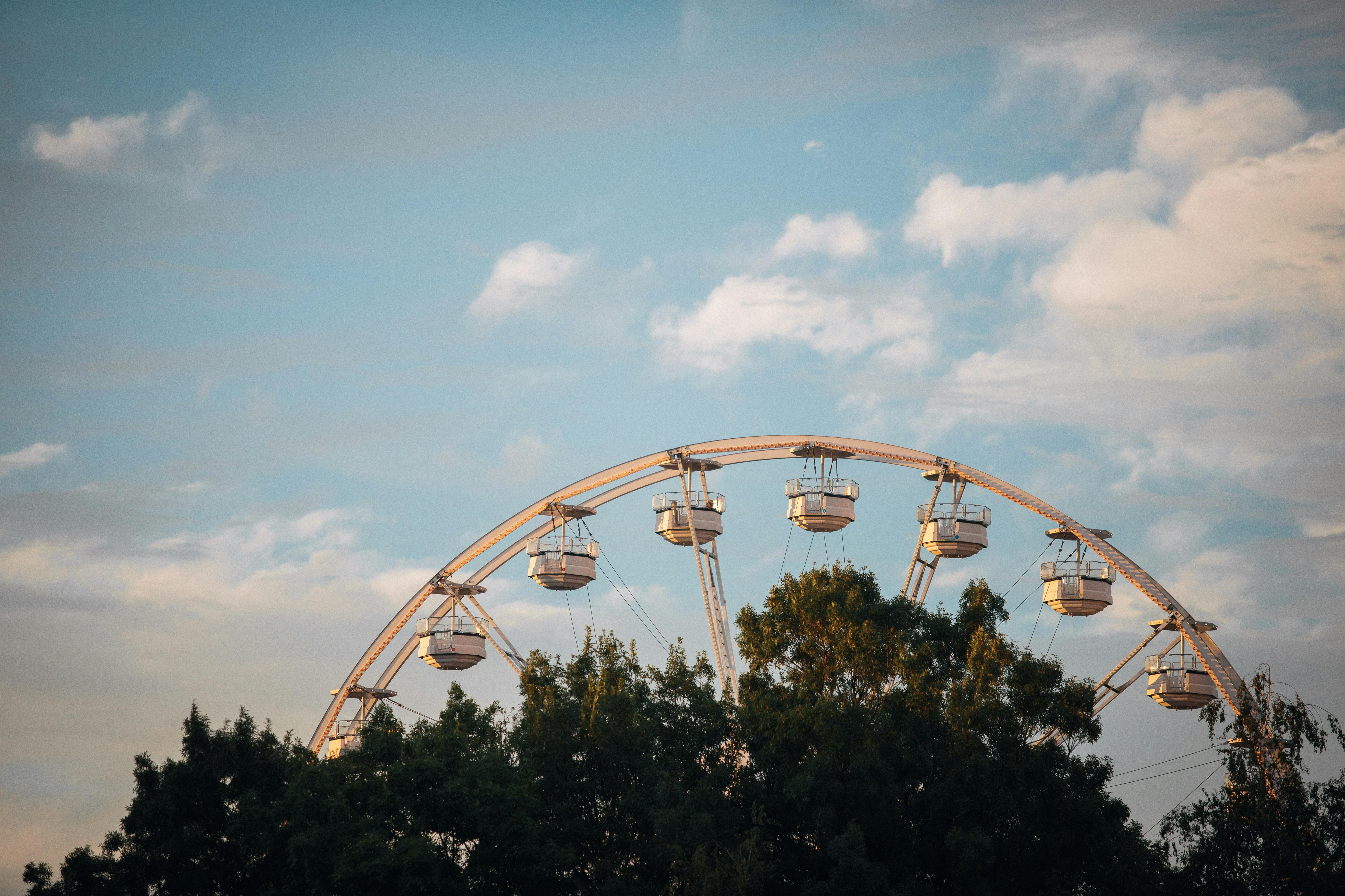 Low-Angle Shot of a Ferris Wheel · Free Stock Photo