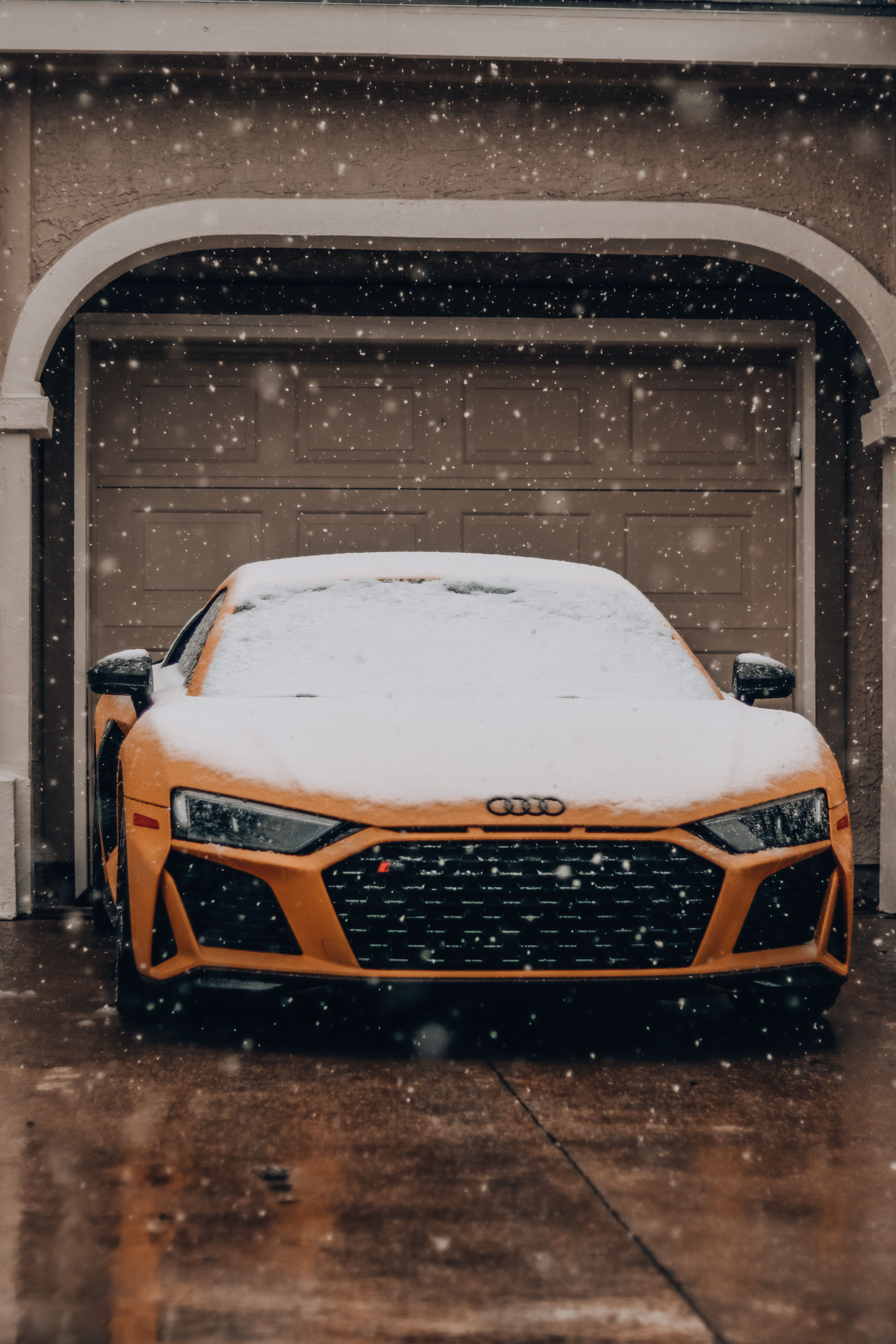 Blue Sedan on Snow · Free Stock Photo