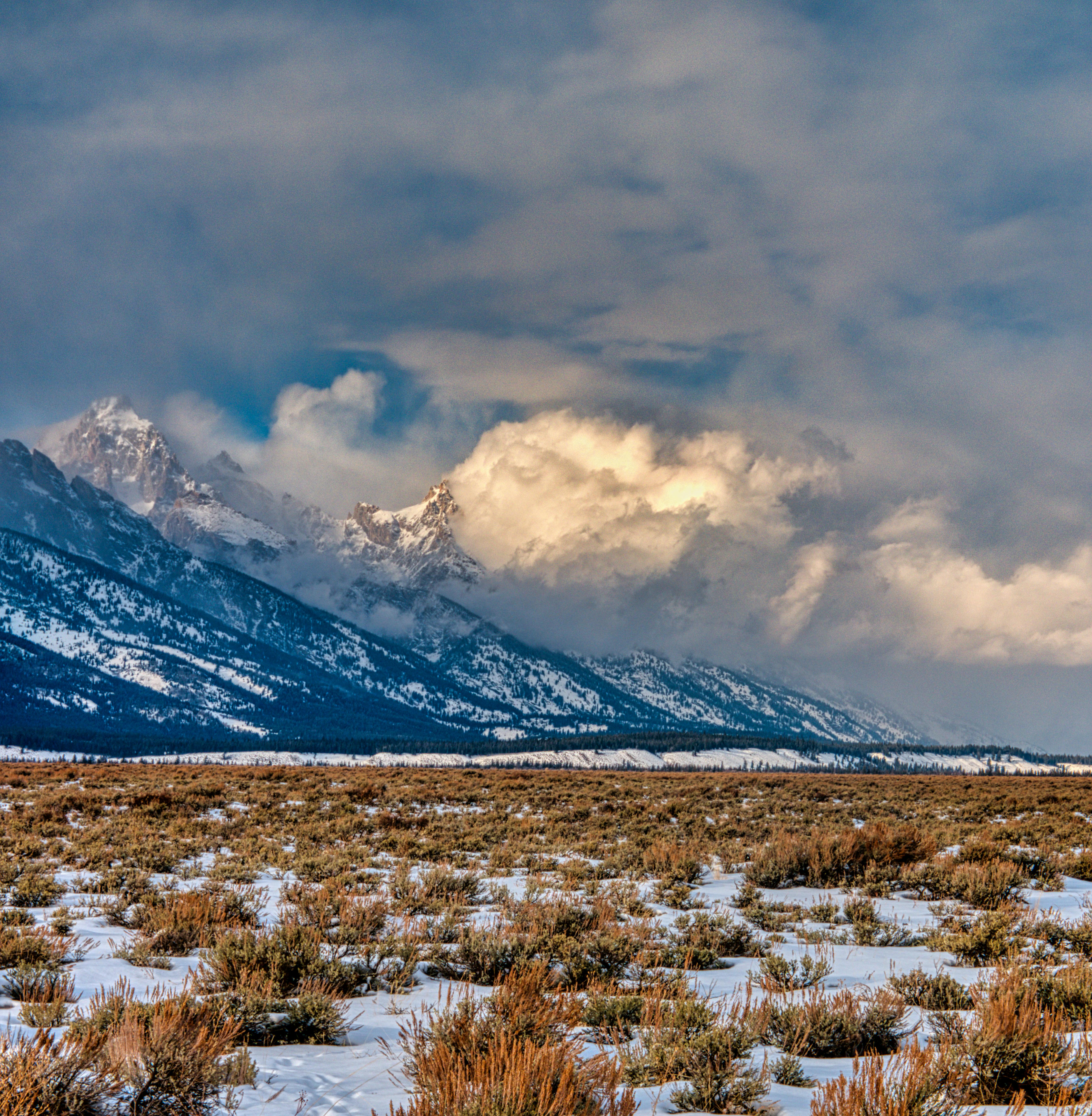 Scenic View of Snow-Covered Mountains · Free Stock Photo
