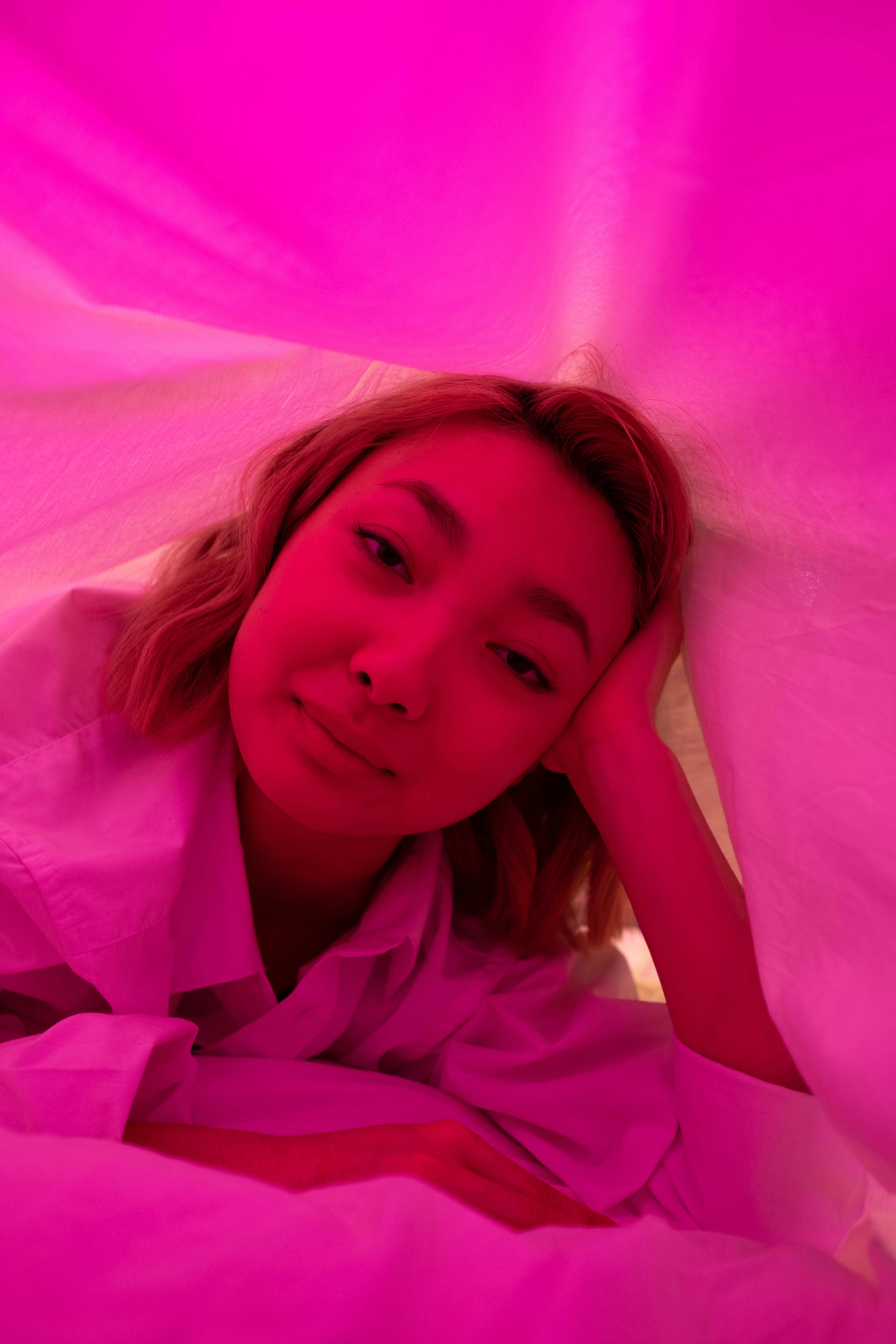 A Woman under the Blanket · Free Stock Photo