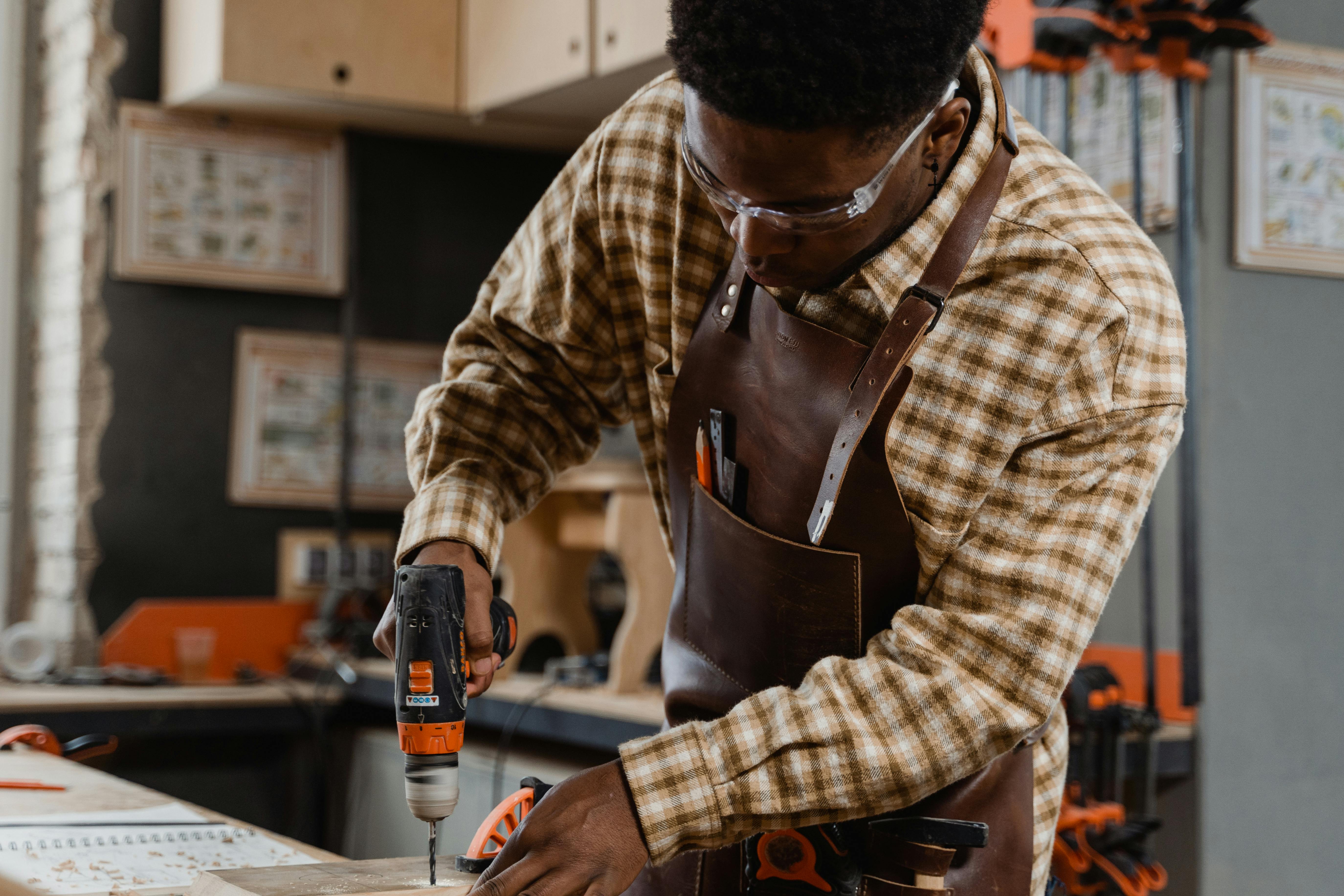 A Man Doing Carpentry · Free Stock Photo