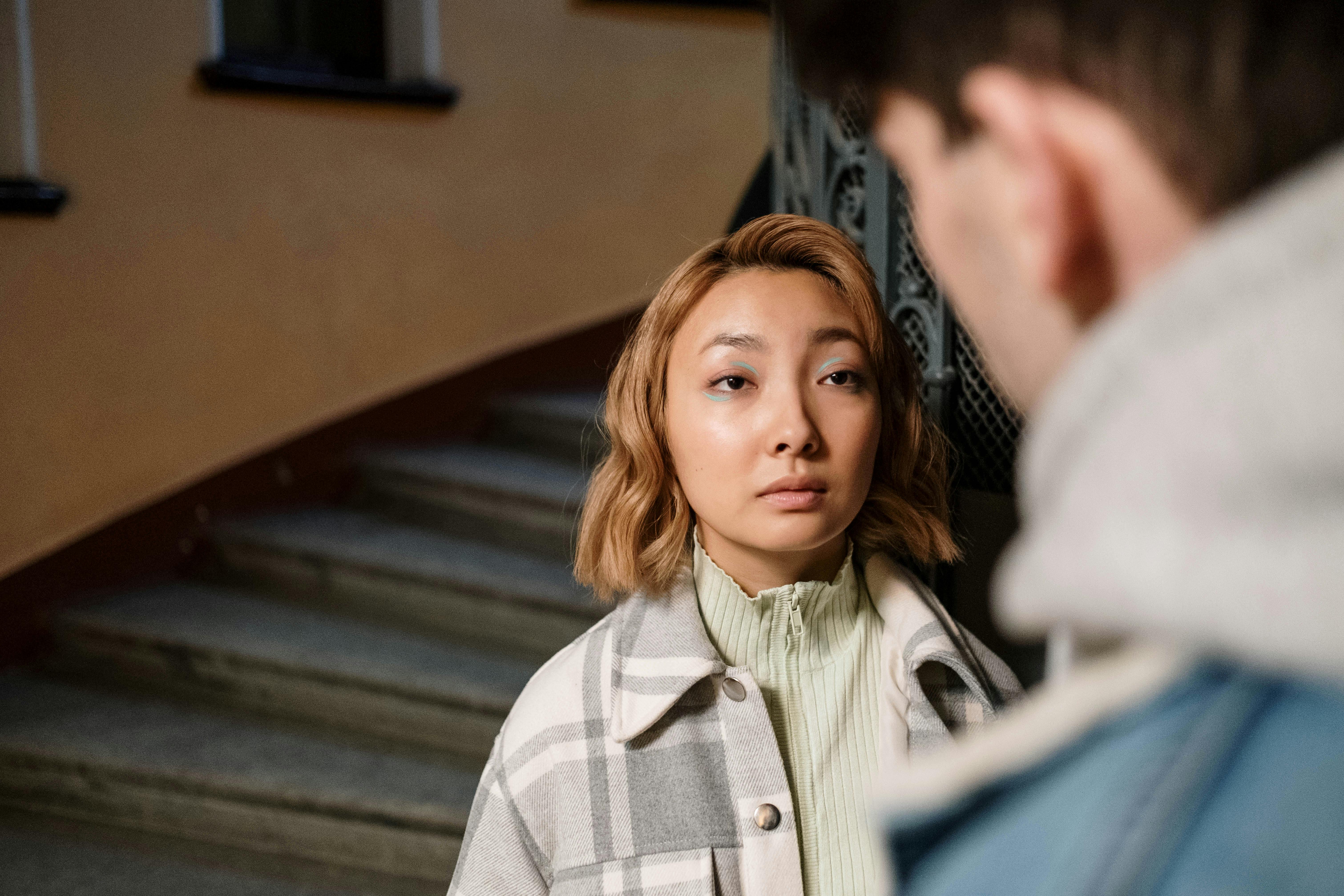 Woman Looking at a Man · Free Stock Photo