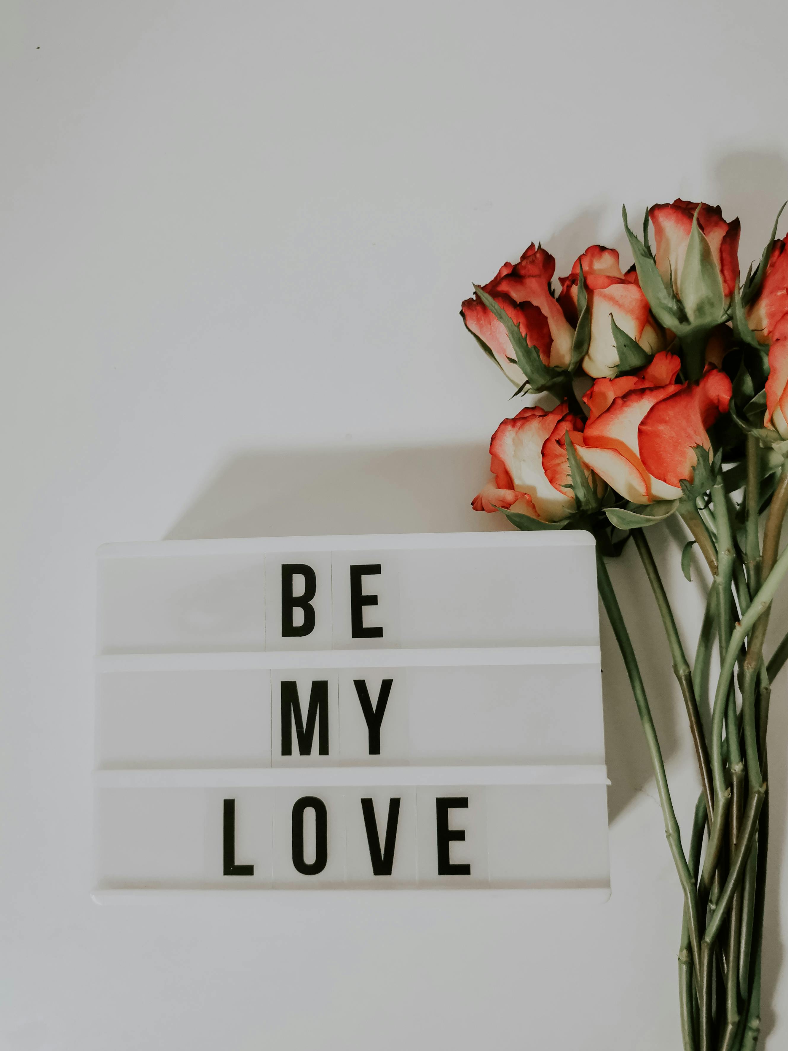 Bunch of Flowers with a Hello Sign · Free Stock Photo
