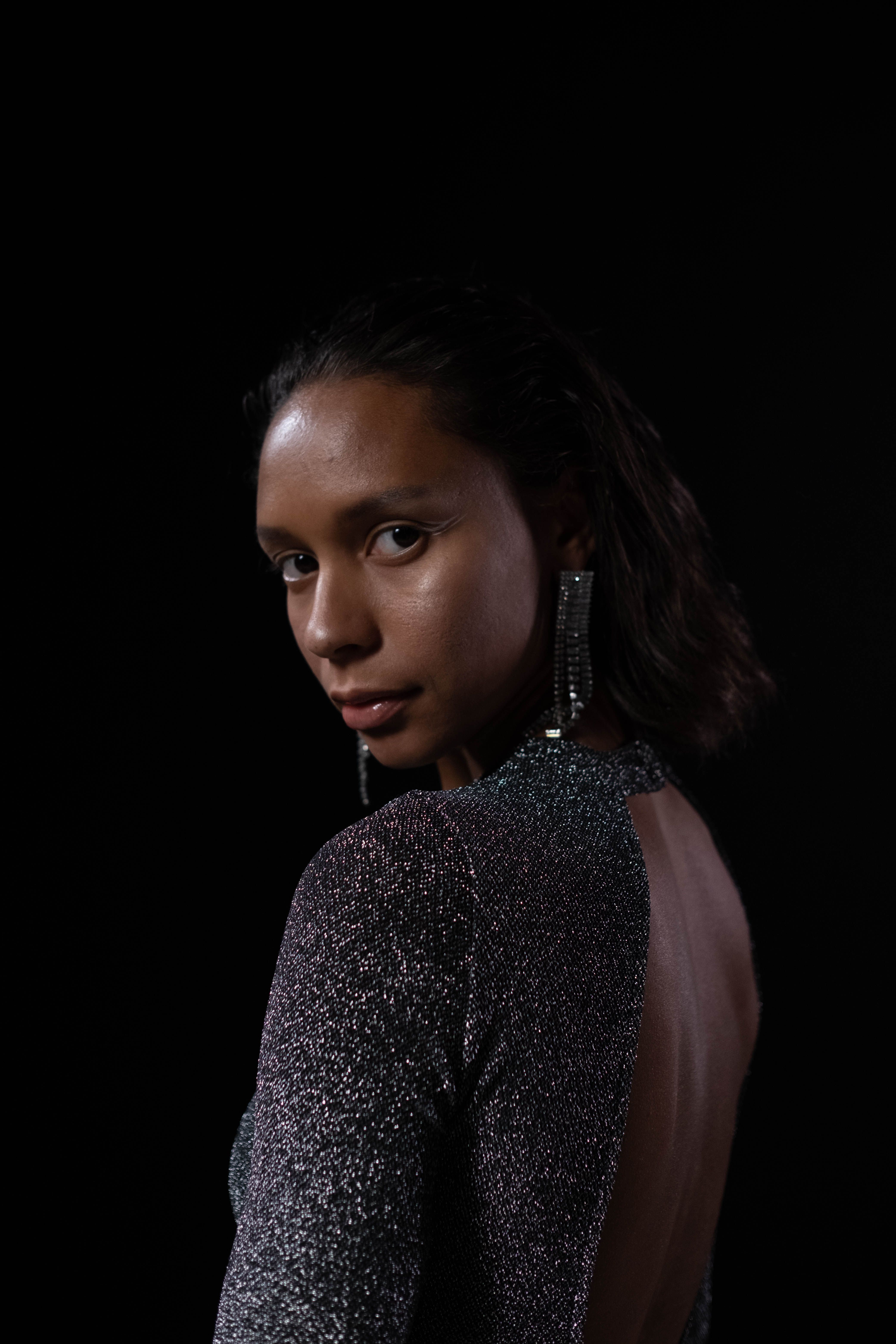 Model in Glistening Dress · Free Stock Photo