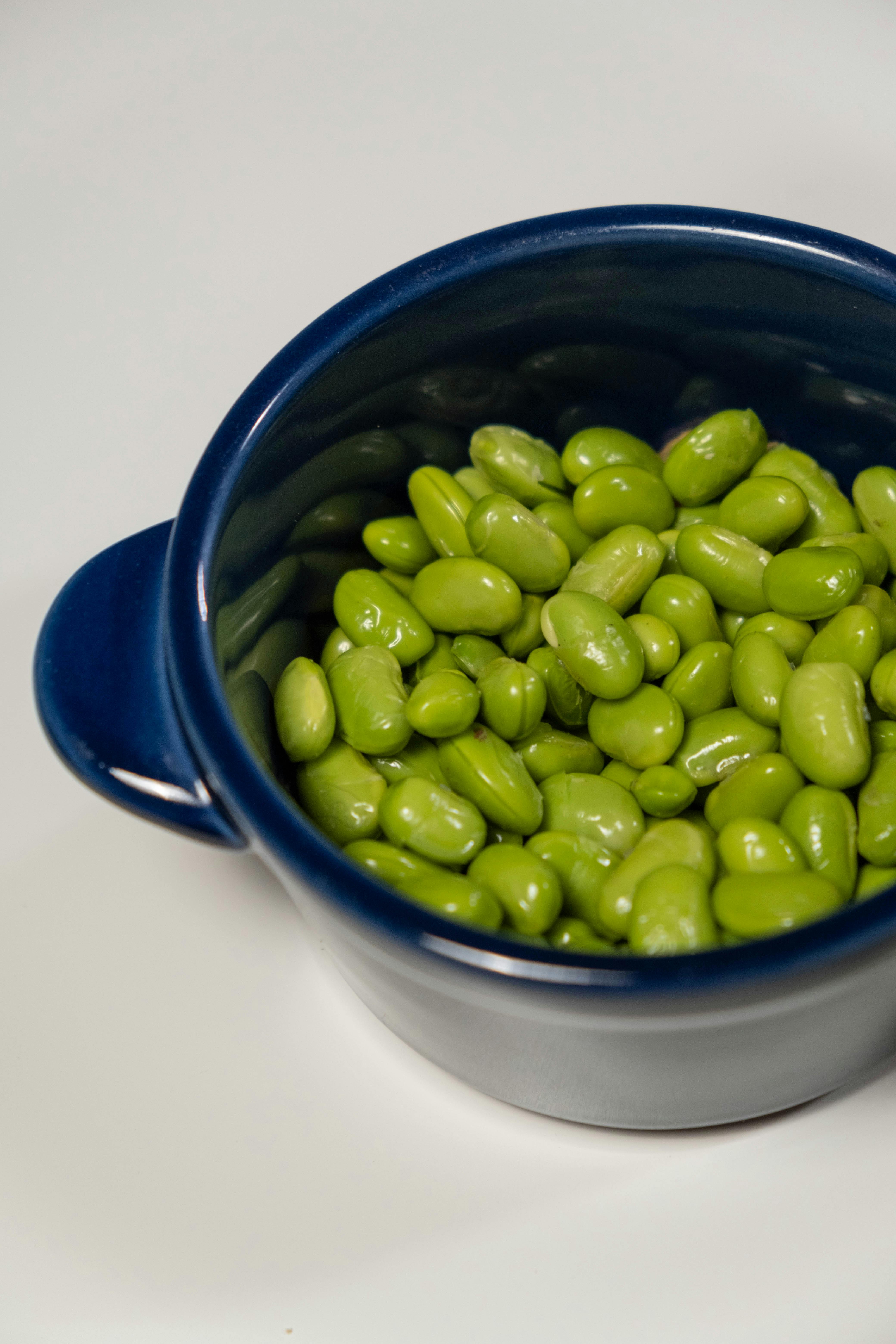 Green Beans in Blue Bowl · Free Stock Photo
