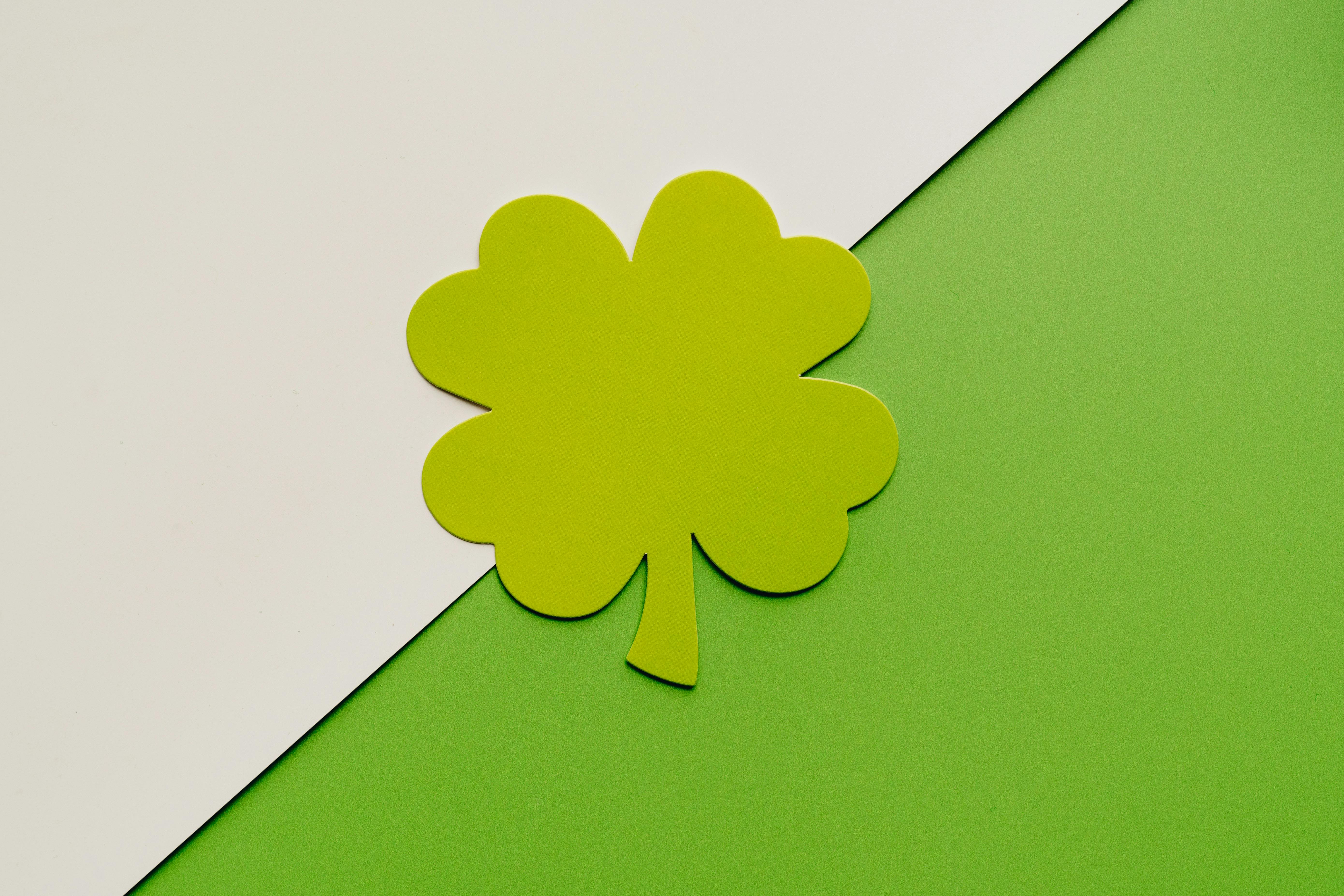 Close-Up Photo of a Clover Leaf Cut Out · Free Stock Photo