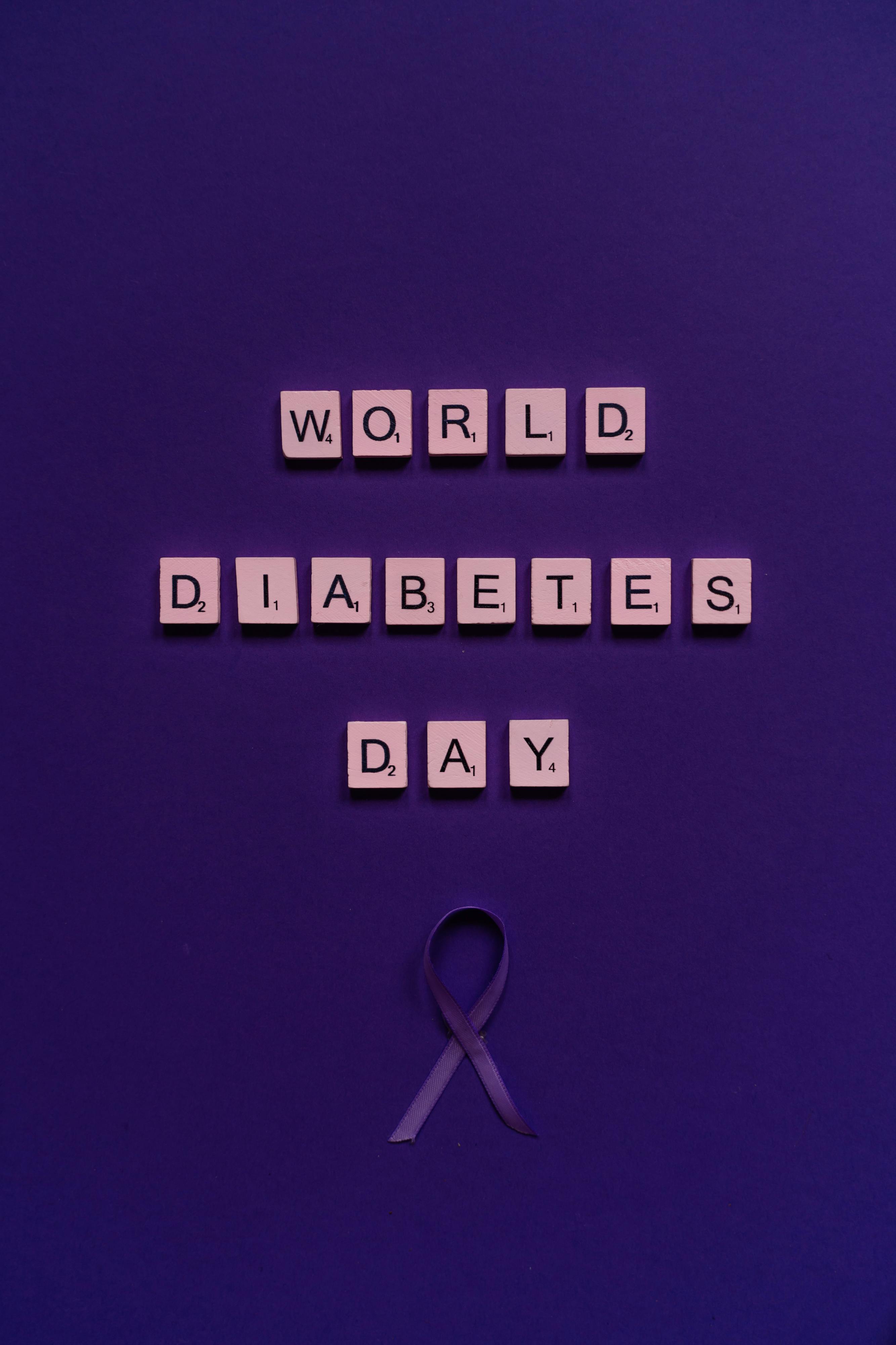 Scrabble Tiles on Purple Background · Free Stock Photo