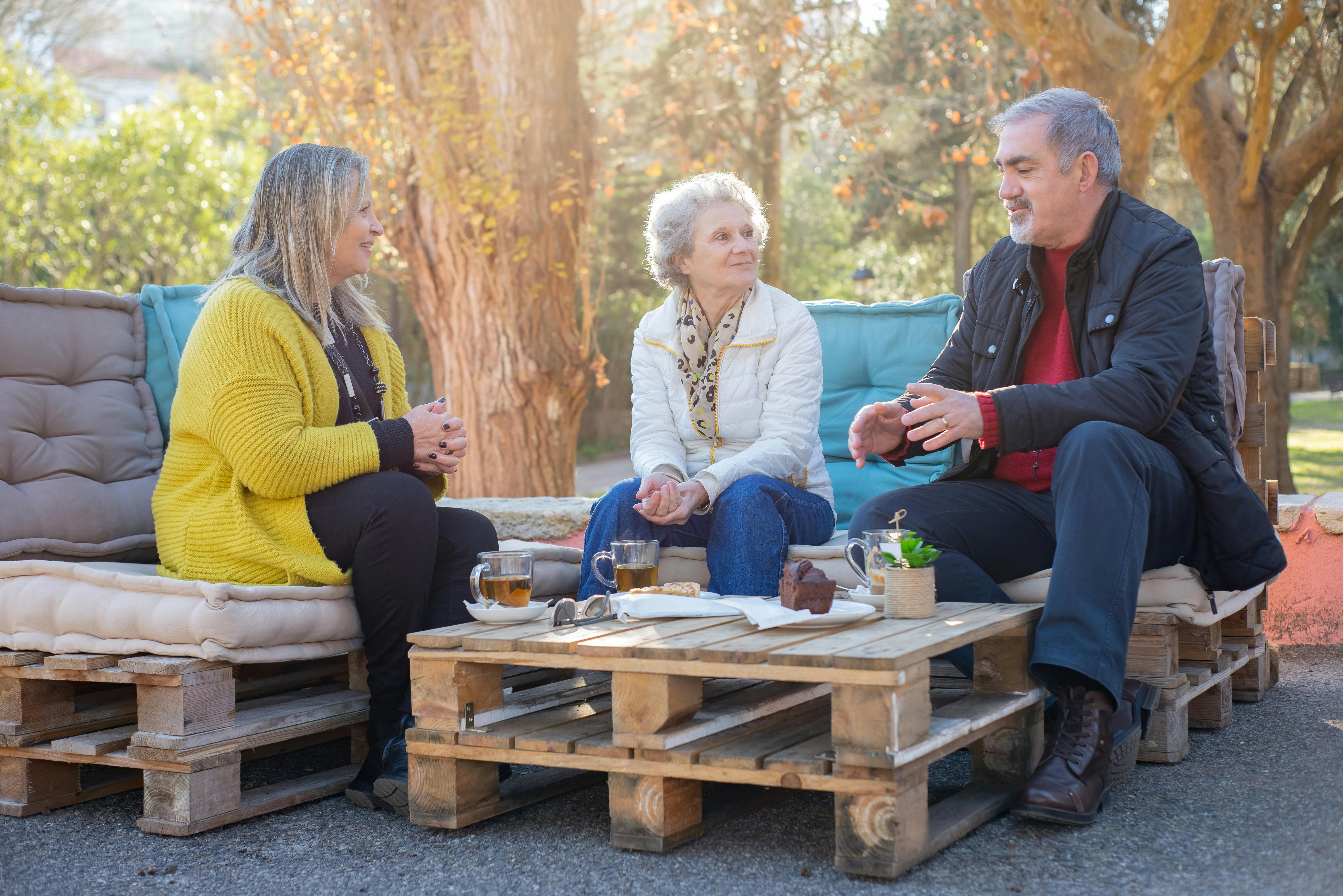 People Talking While Having Tea · Free Stock Photo