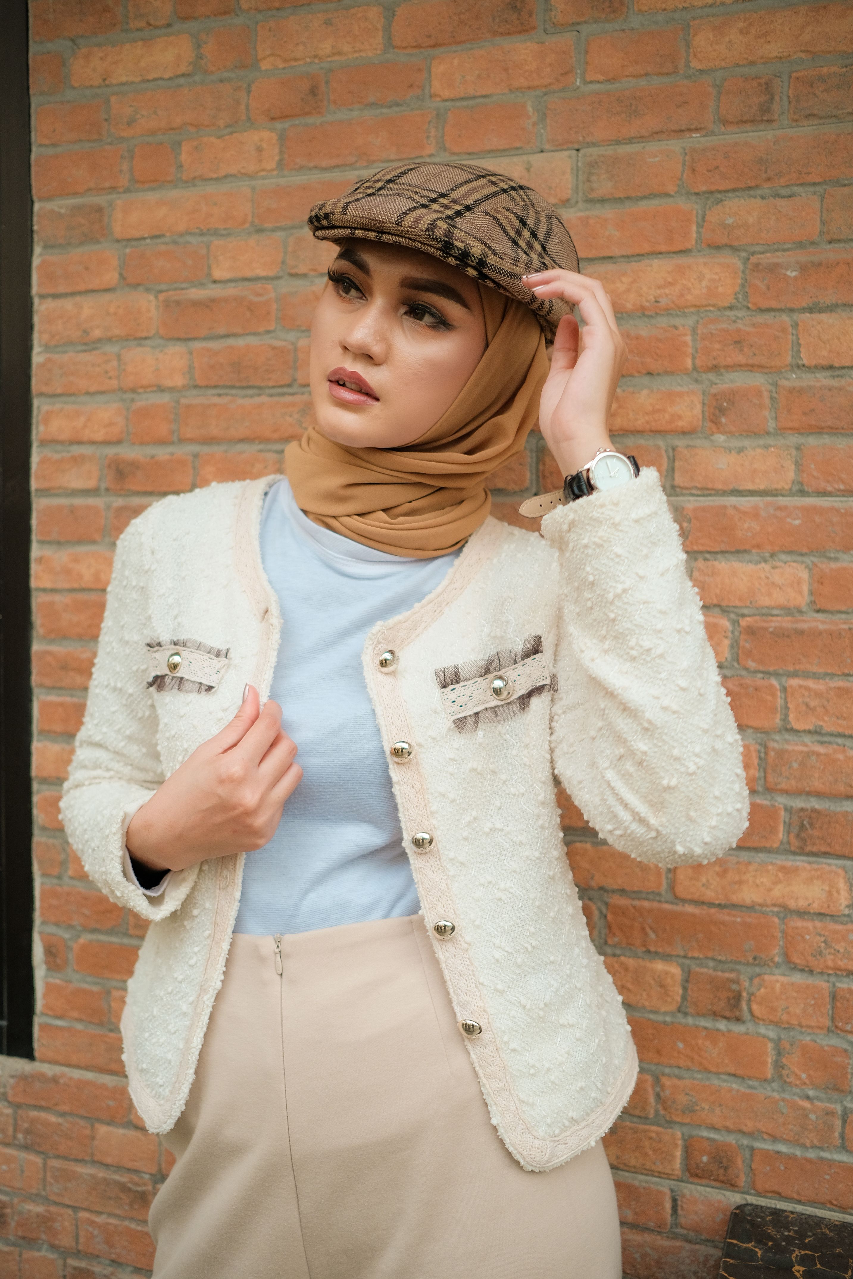 A Woman Wearing a Flat Cap · Free Stock Photo