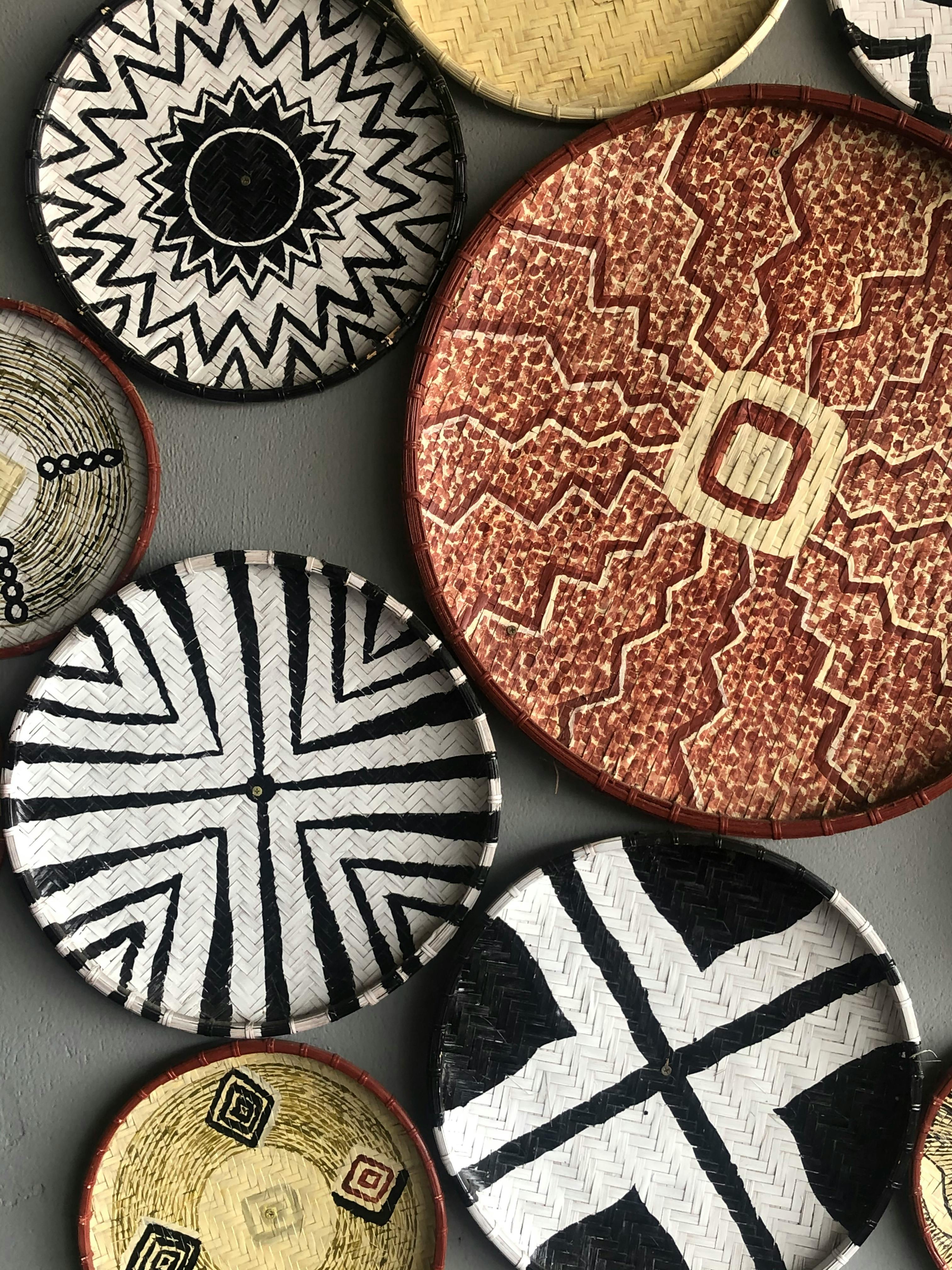 Beautiful Patterned Handmade Plates · Free Stock Photo