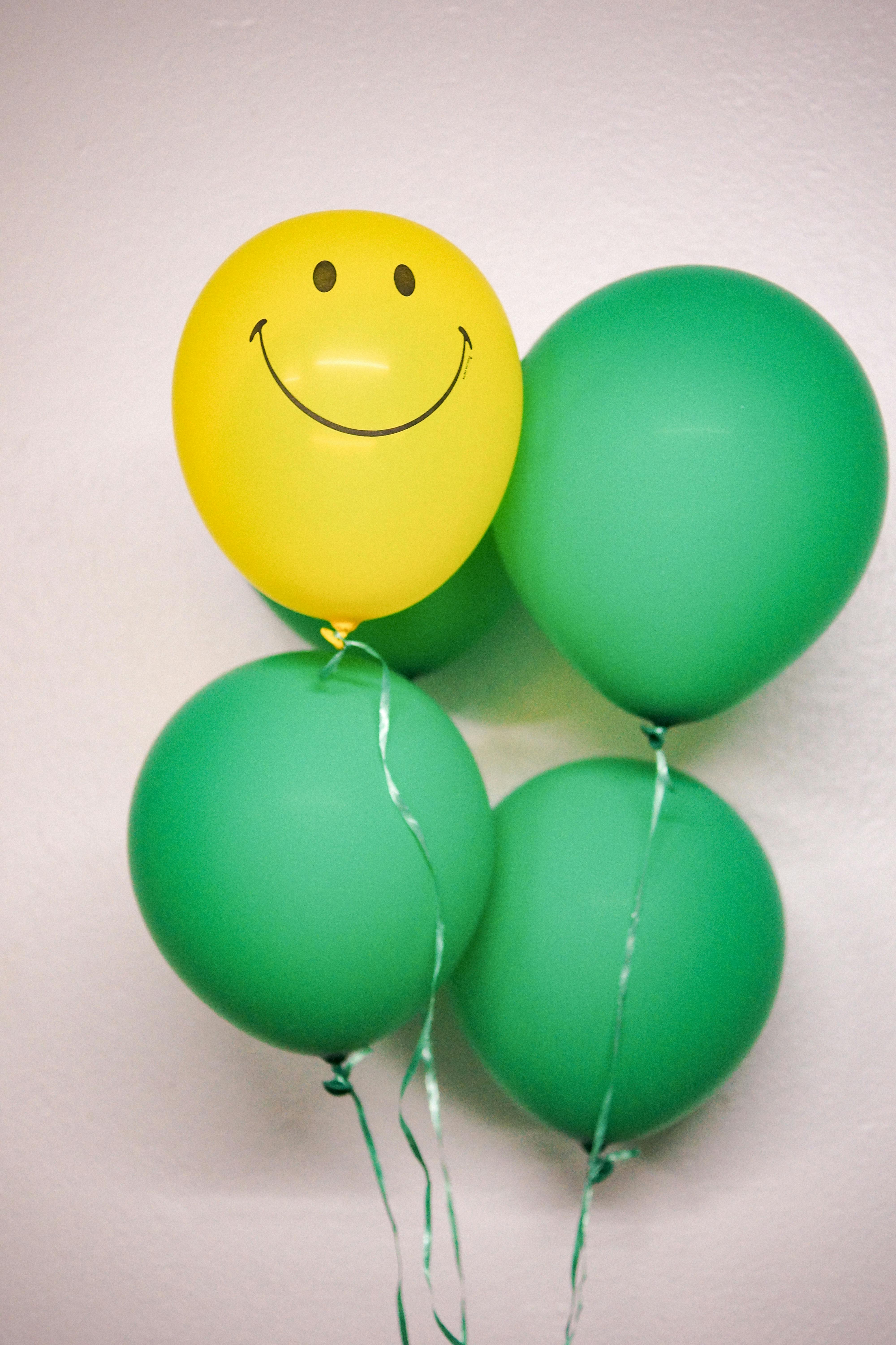 Yellow and Green Balloons · Free Stock Photo
