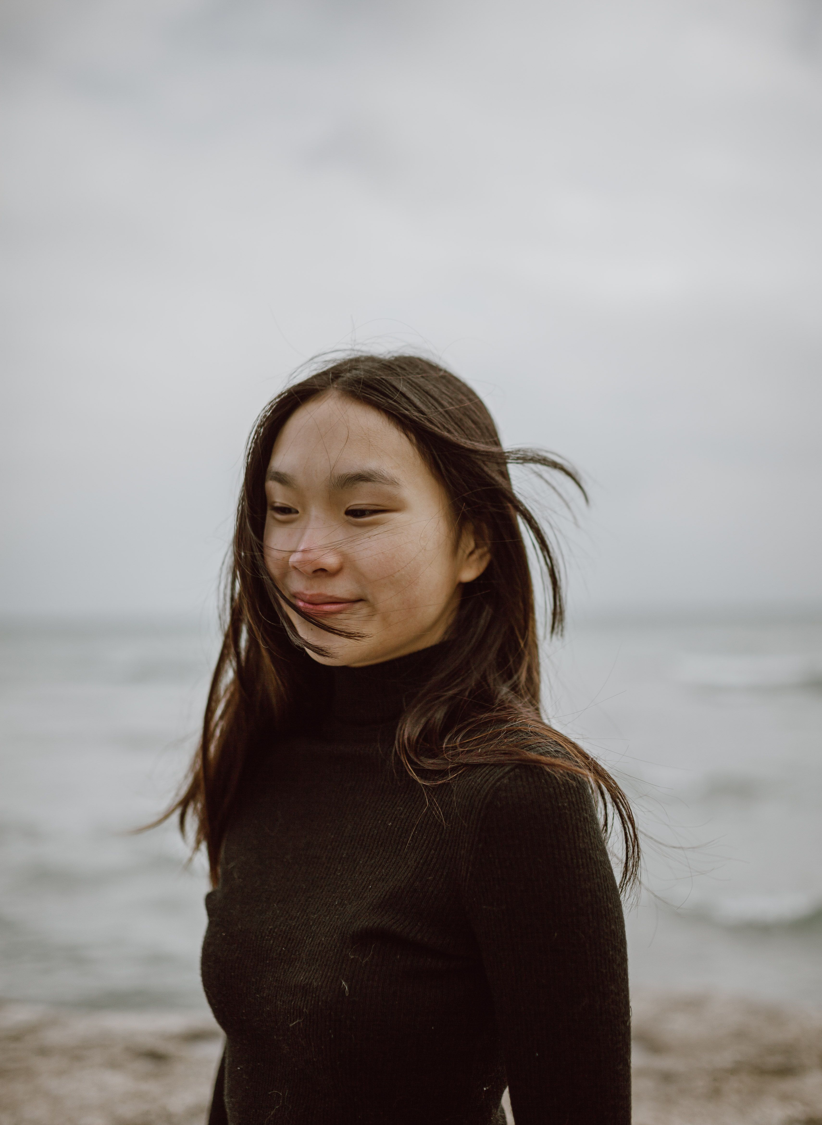 Woman Wind Beach Photos, Download Free Woman Wind Beach Stock Photos ...