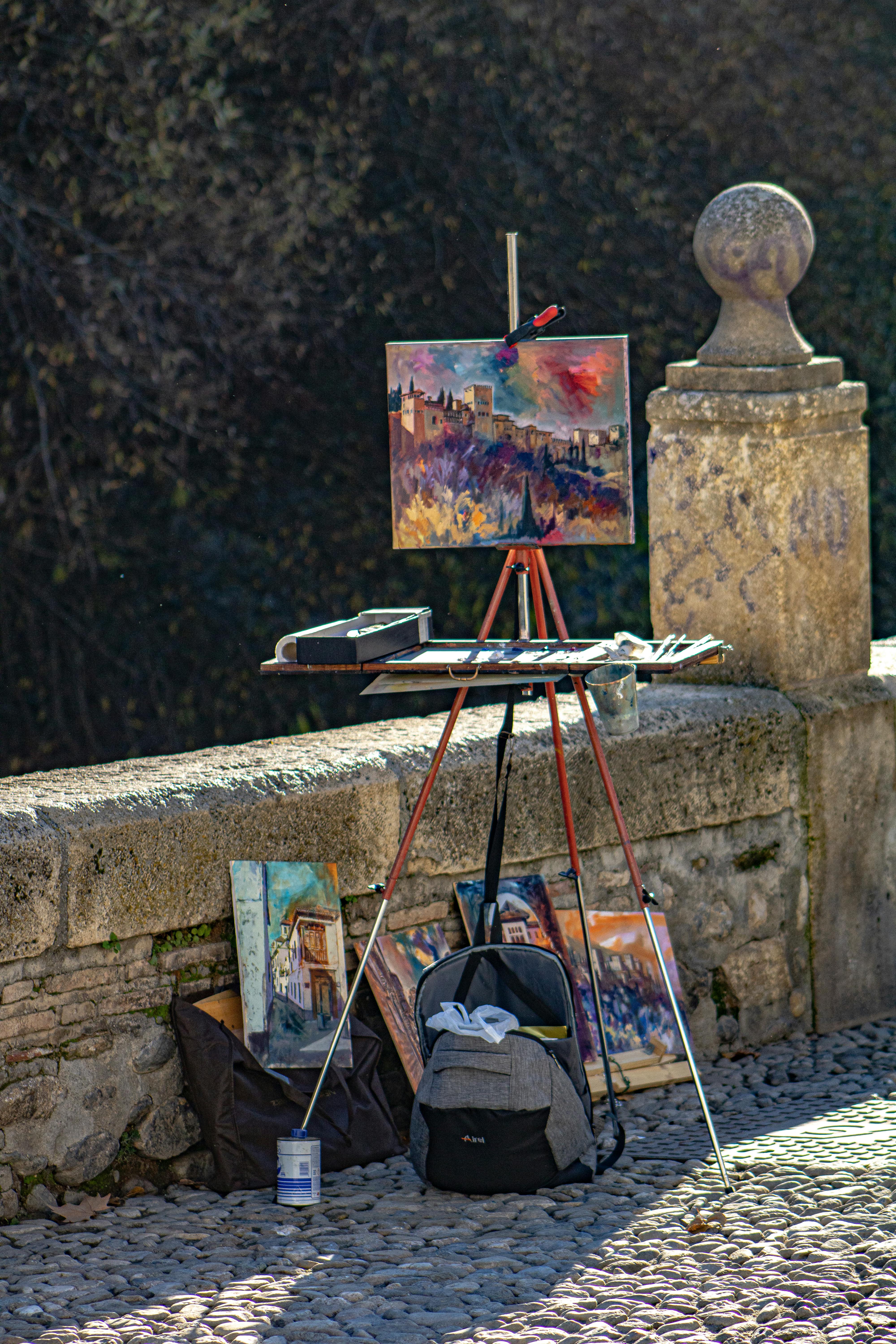 A Painting on an Easel · Free Stock Photo