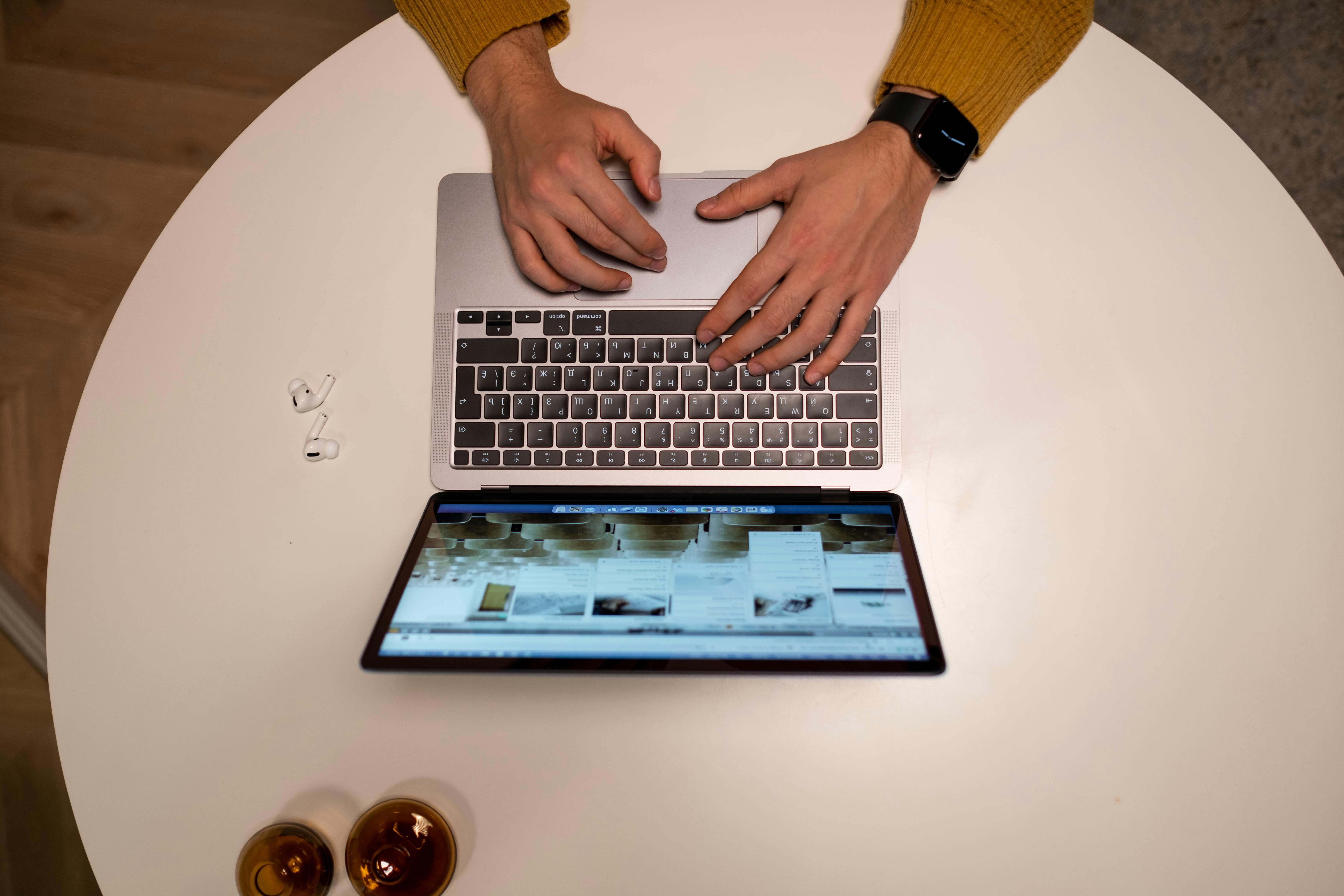 Person Using Black Laptop Computer · Free Stock Photo