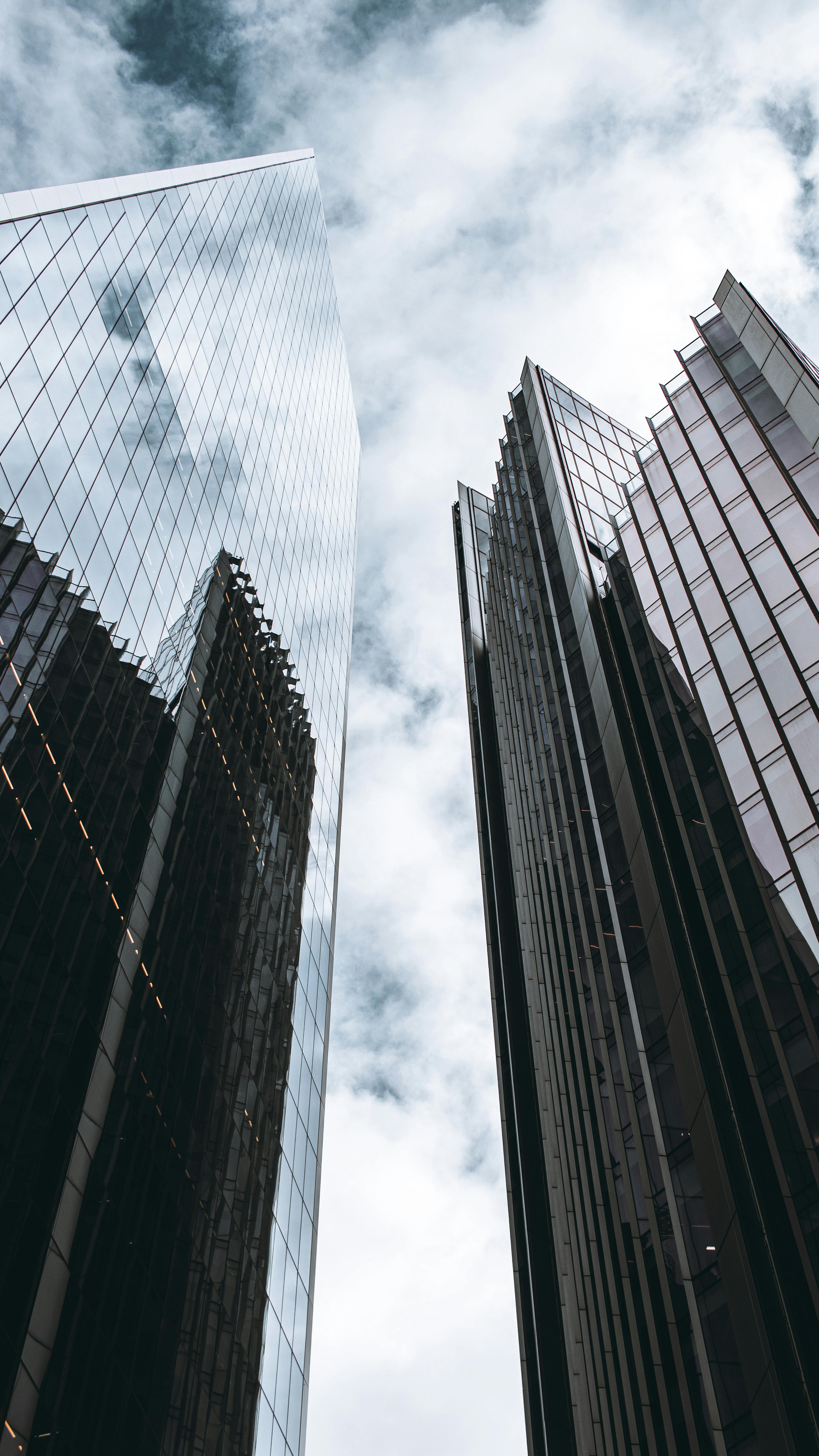Low Angle Glass High Rise Building · Free Stock Photo